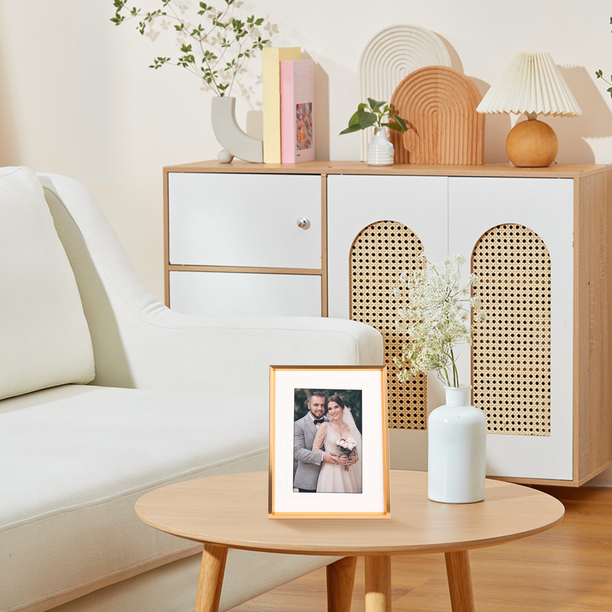 Unique Bargains Metal Picture Stylish Tabletop Display Frame for ...