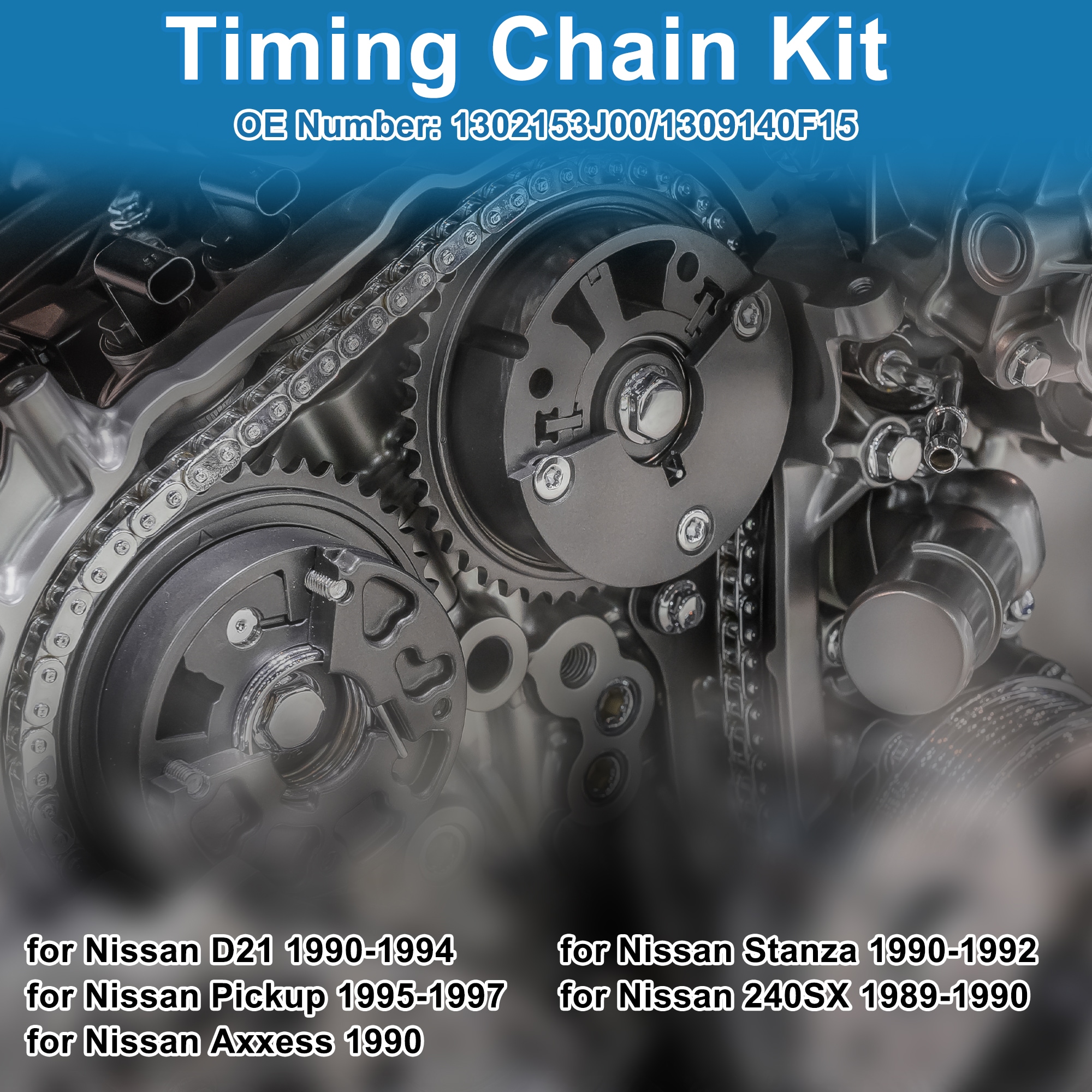 Unique Bargains Engine Timing Chain Kit for Nissan Pickup 1995-1997 for ...