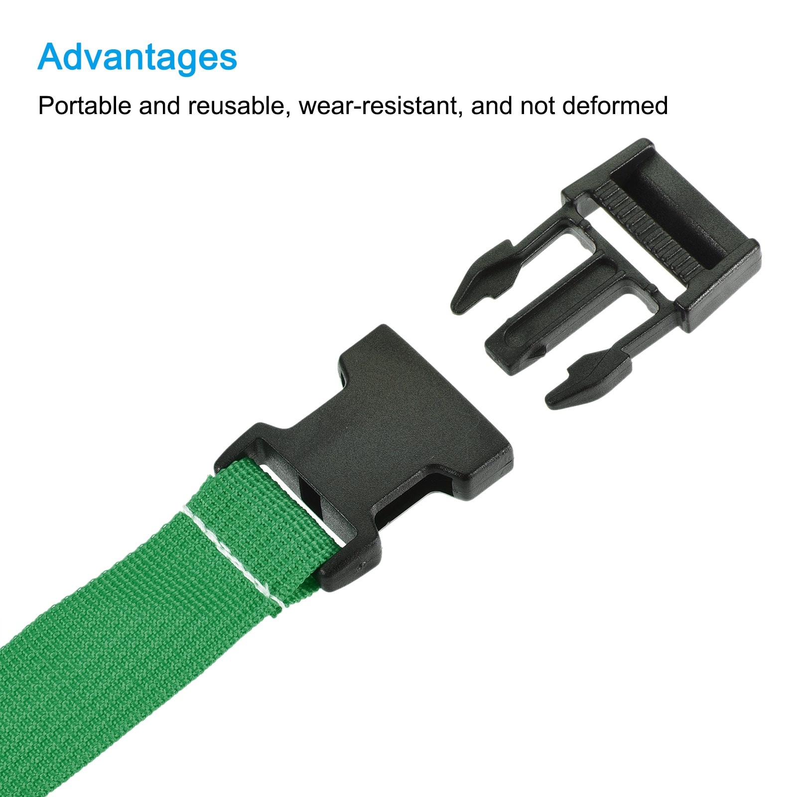 Unique Bargains Luggage Strap 1.5m Length Adjustable Suitcase Belt with ...