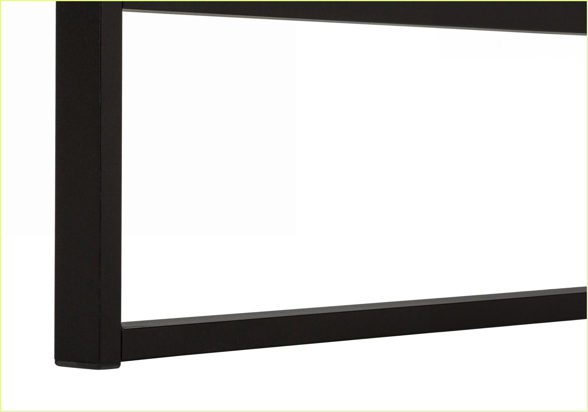 SunJet Desks Industrial 49in L Computer Desk Natural Laminate Top Black ...
