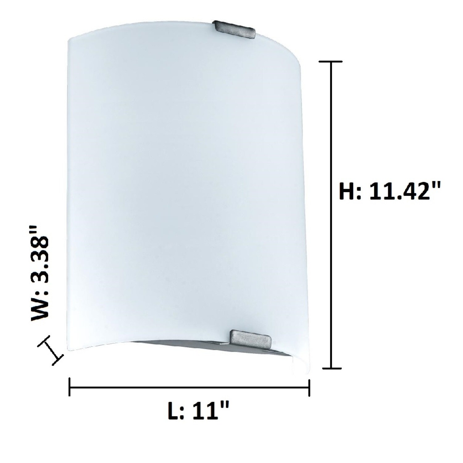 EGLO Grafik 3.38-in W 1-Light Silver Modern/Contemporary Wall Sconce at ...