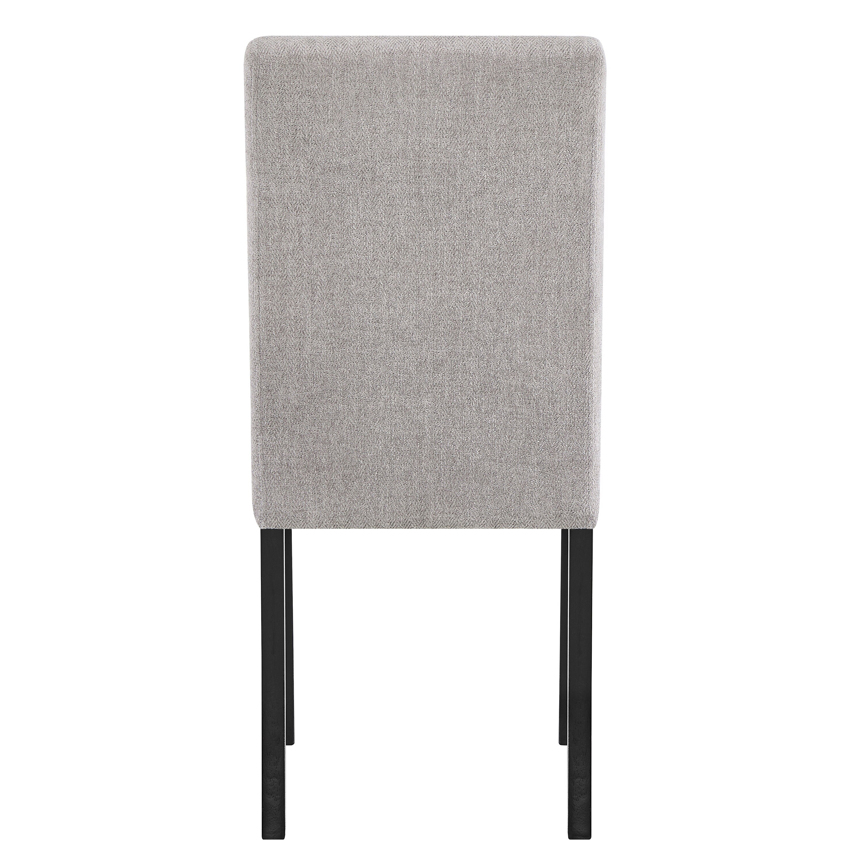 JEAREY Black Contemporary Parson Style Dining Chair with Gray ...