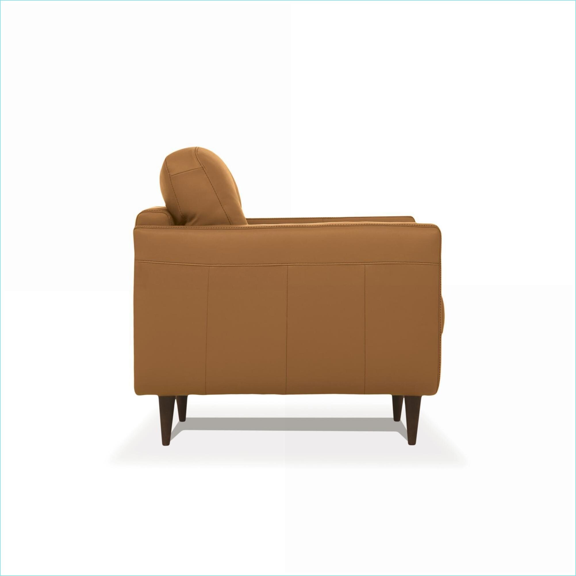 Watnature Radwan Tan Brown Camel Leather Accent Chair Single Seat Adult ...