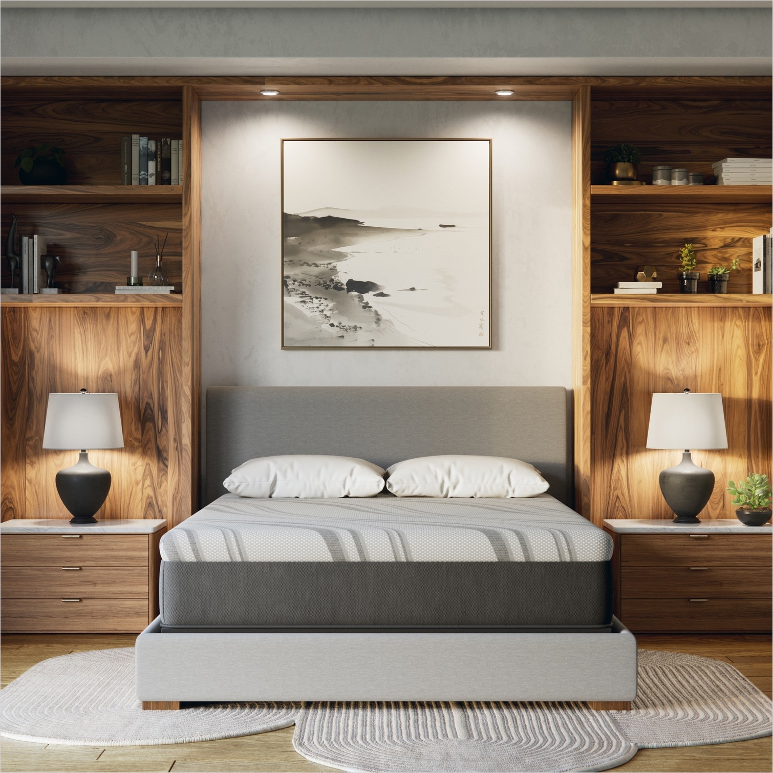 Watnature Bedroom Full Size Hybrid Mattress 12-Inch Gel Memory Foam ...