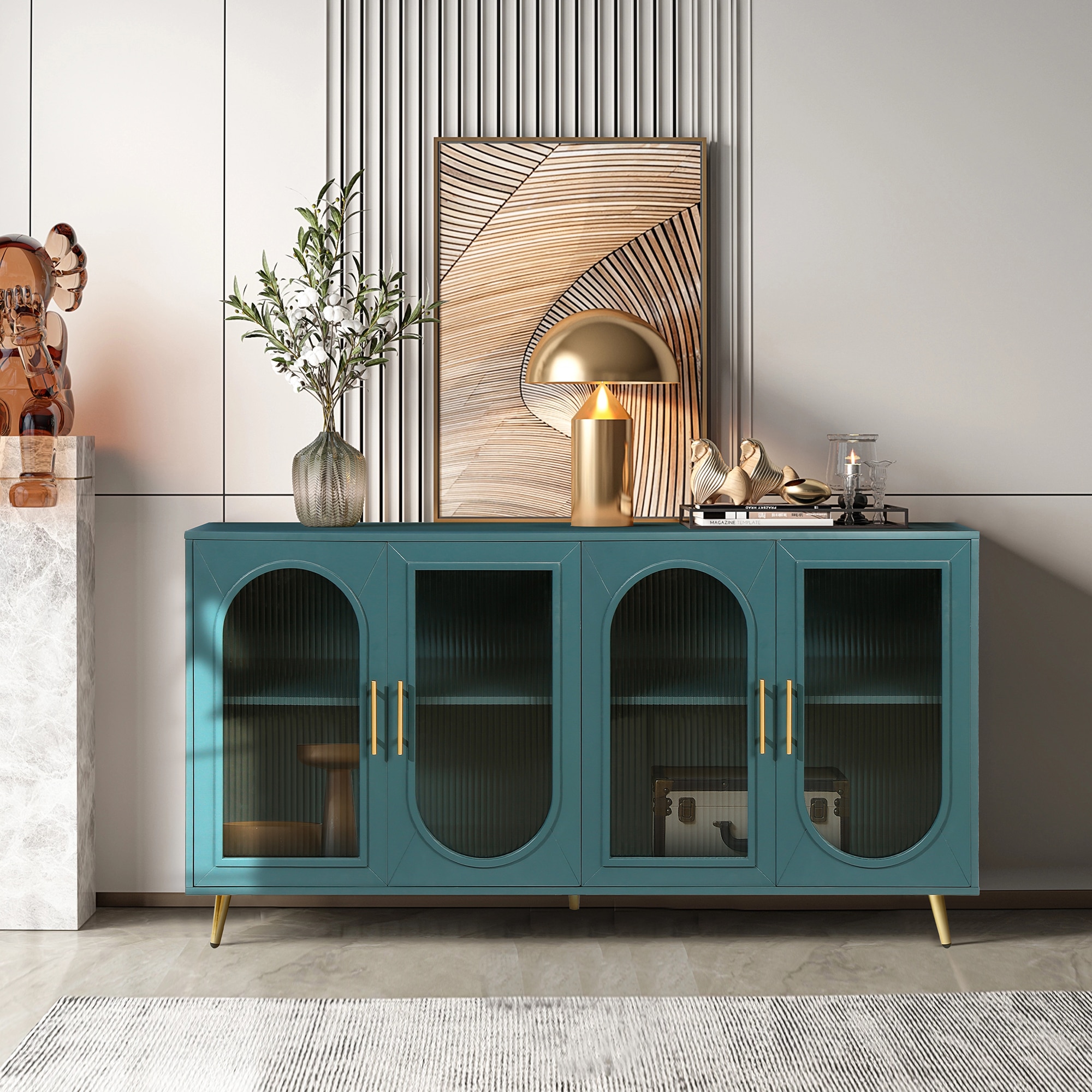 Bybafun Contemporary/Modern Blue Sideboard in the Dining & Kitchen ...