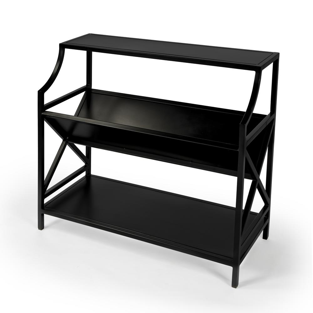 Butler Specialty Keats Library 2 Tier 36W Bookcase Black in the ...