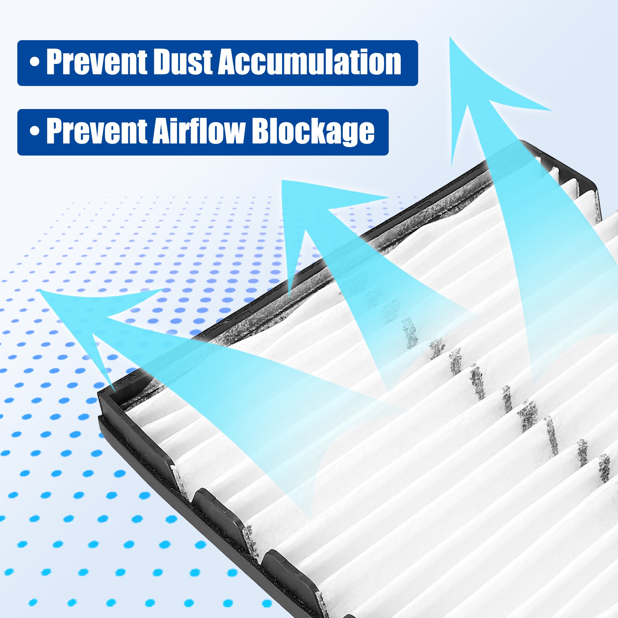 Unique Bargains 259-200 Car Cabin Air Filter Upgrade Kit Small Cabin ...