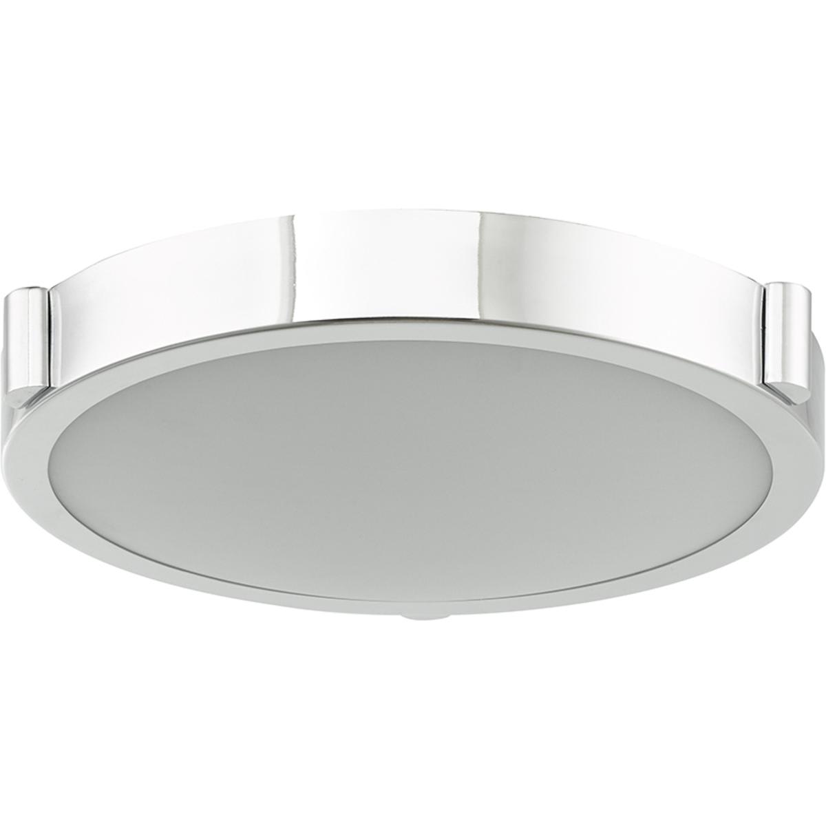 Abra Lighting 30065FM-CH Halo LED 1085 inch Chrome Flush Mount Ceiling ...