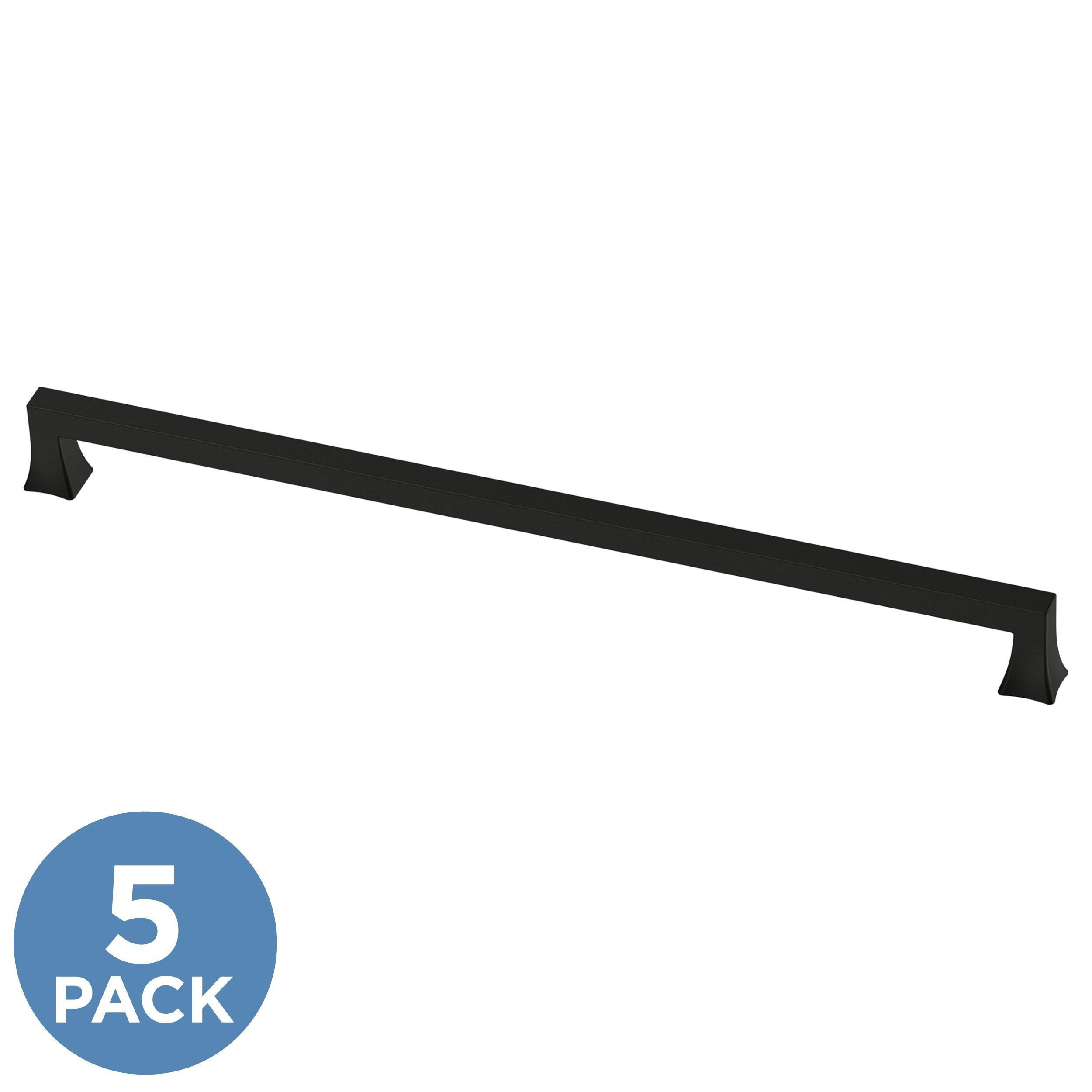 Brainerd Casual Square 12-in (305mm) Center to Center Matte Black ...