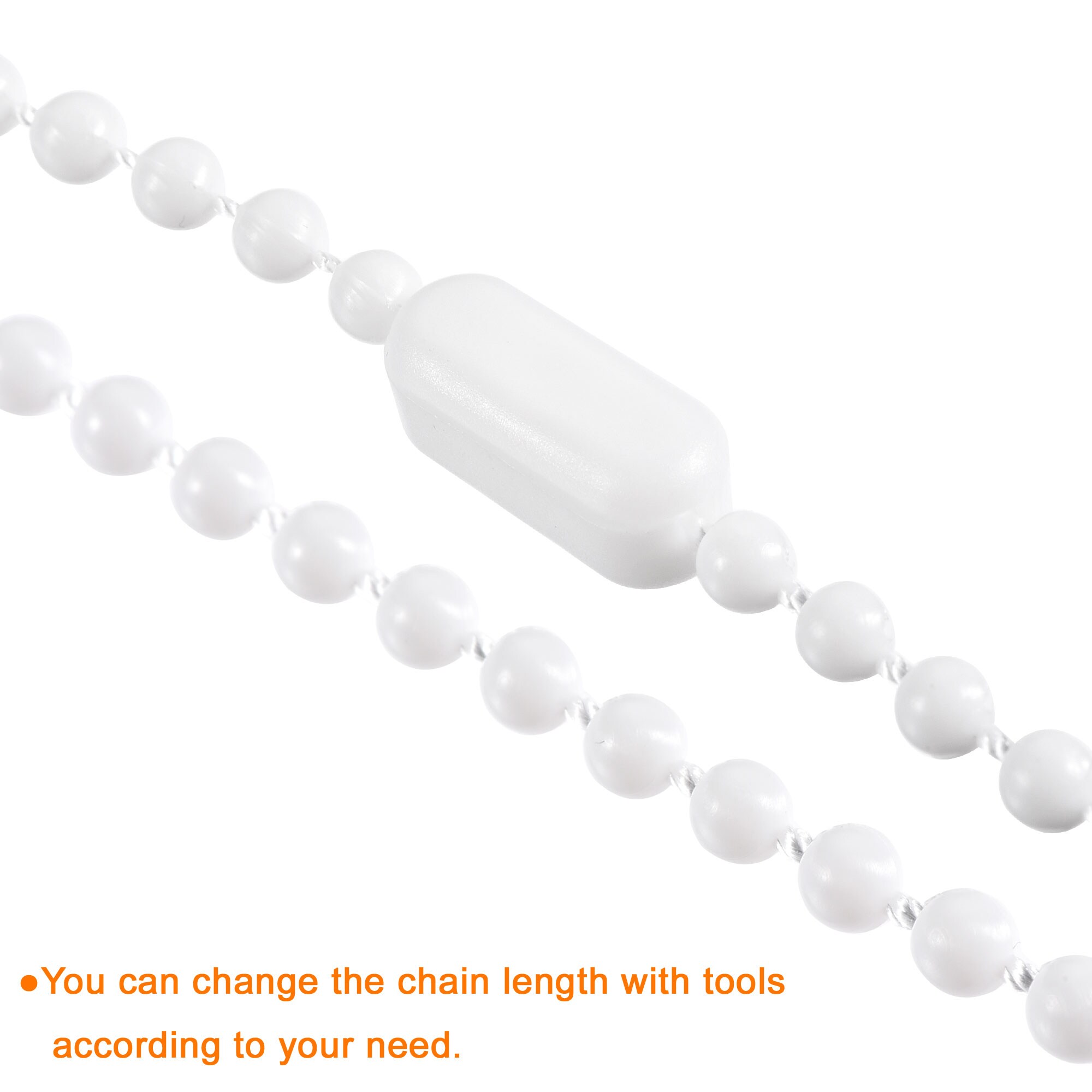 Unique Bargains Ball Chain Cord 4mmx10m Pull Roller Chains Extension ...