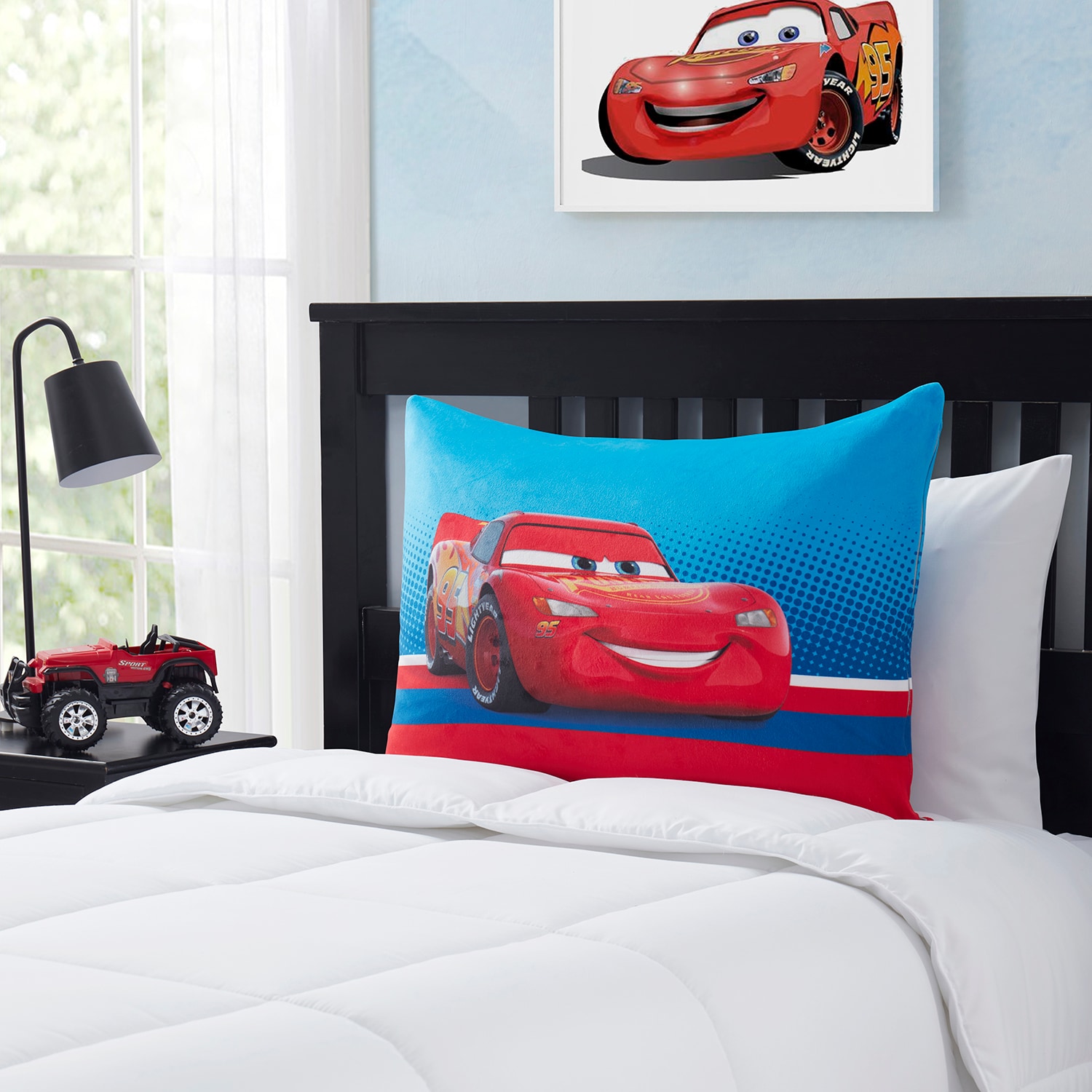Sweet Home Collection Lightning McQueen Kids Bed Pillow Pack with ...