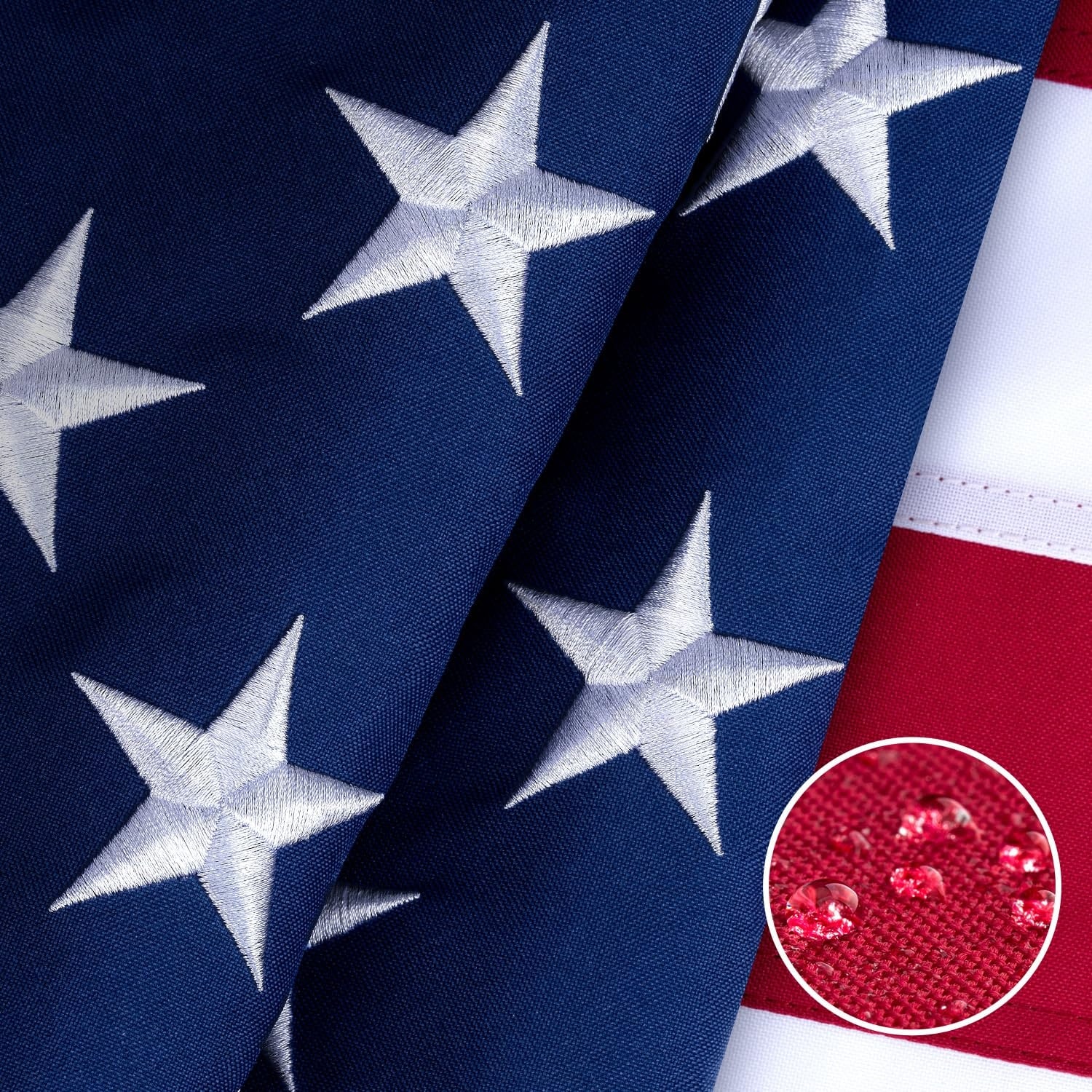 Adrinfly Large US Flag 5x8 ft Outdoor Heavy Duty Spun Polyester ...