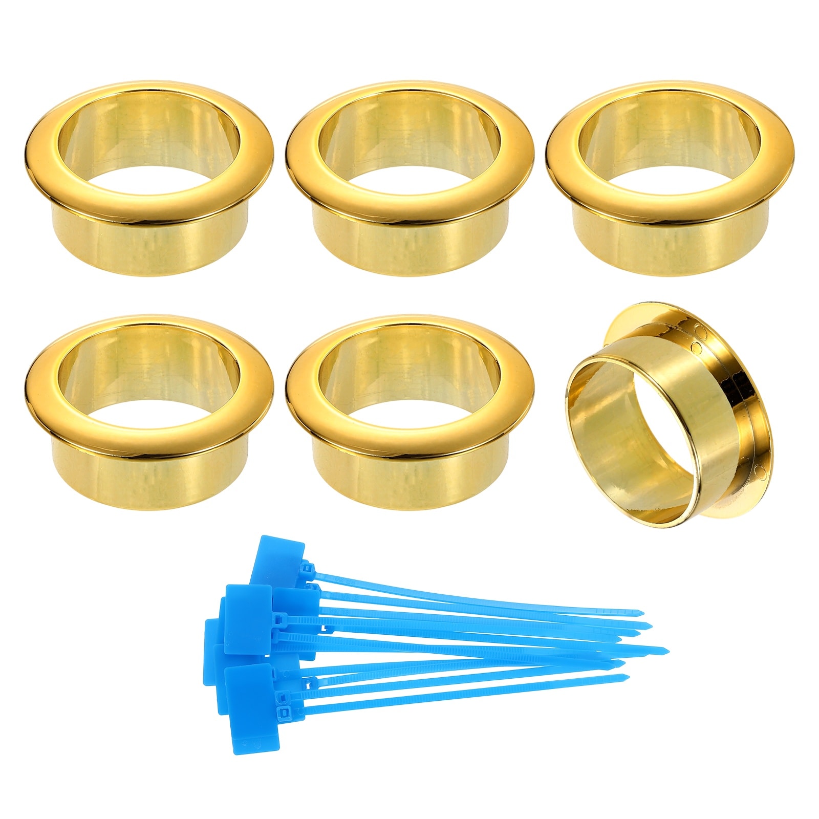 Unique Bargains 6pcs Desk Grommets 1-3/8 Inch (35mm) ABS Plastic Cable ...