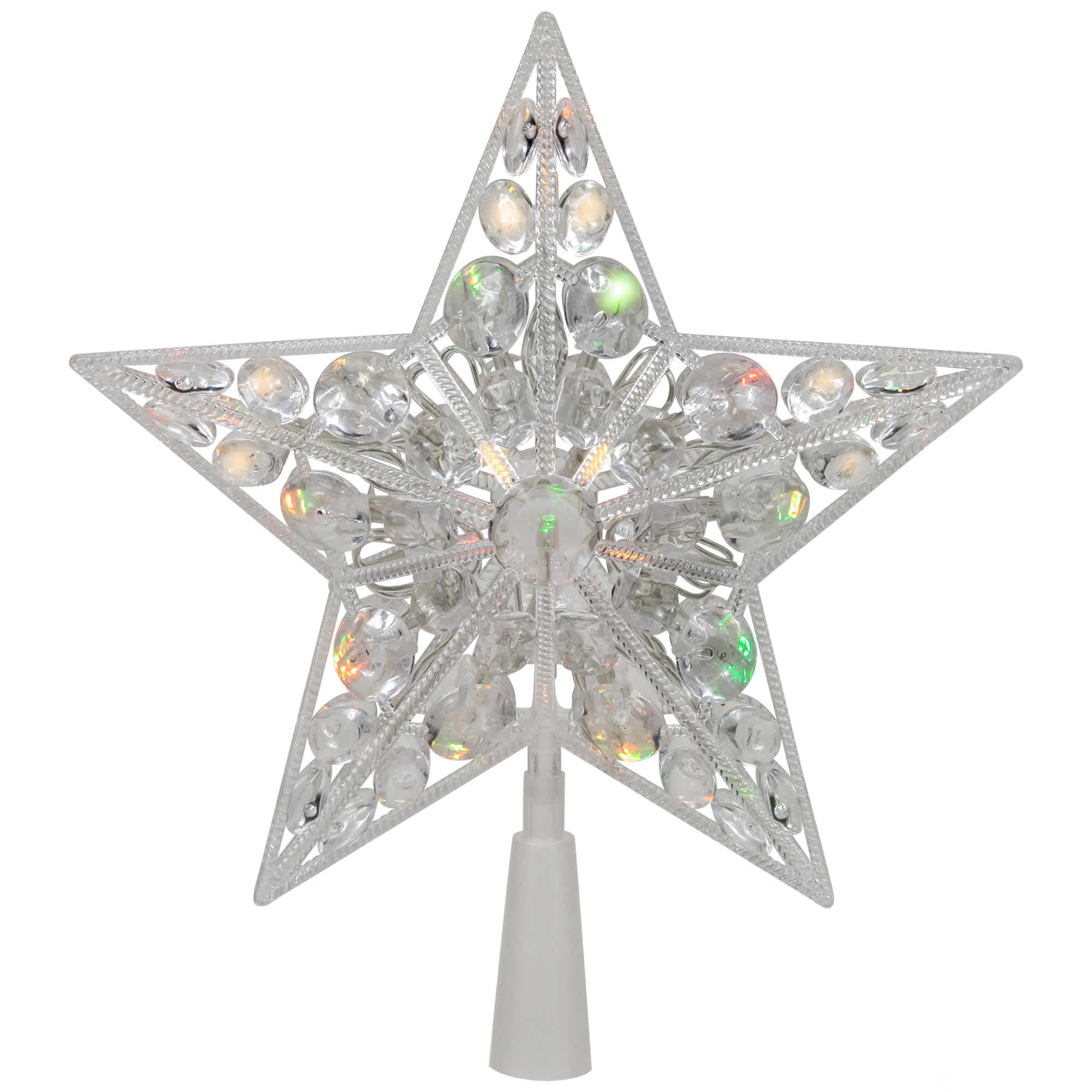 Northlight LED Lighted Battery Operated Color Changing Jeweled Star ...