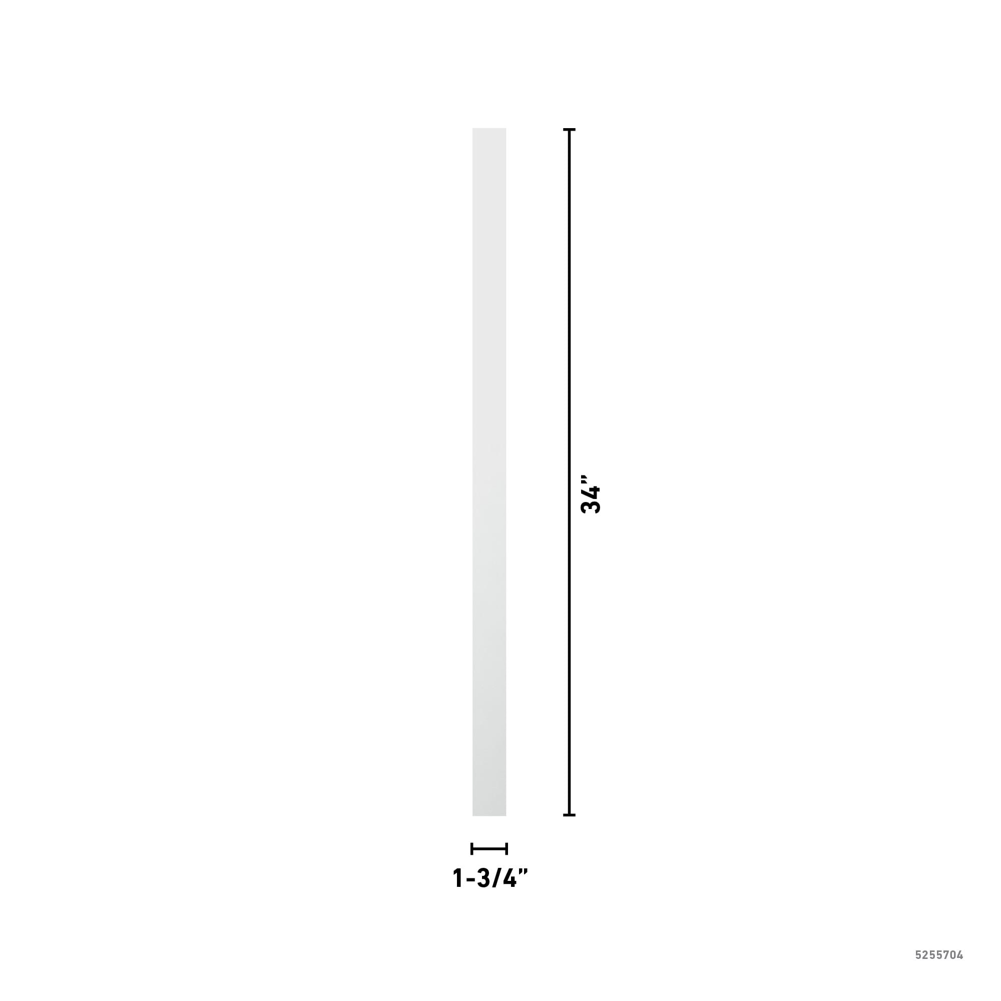 L.J. Smith Stair Systems 34-in x 1.75-in Primed Square top Flat Square ...