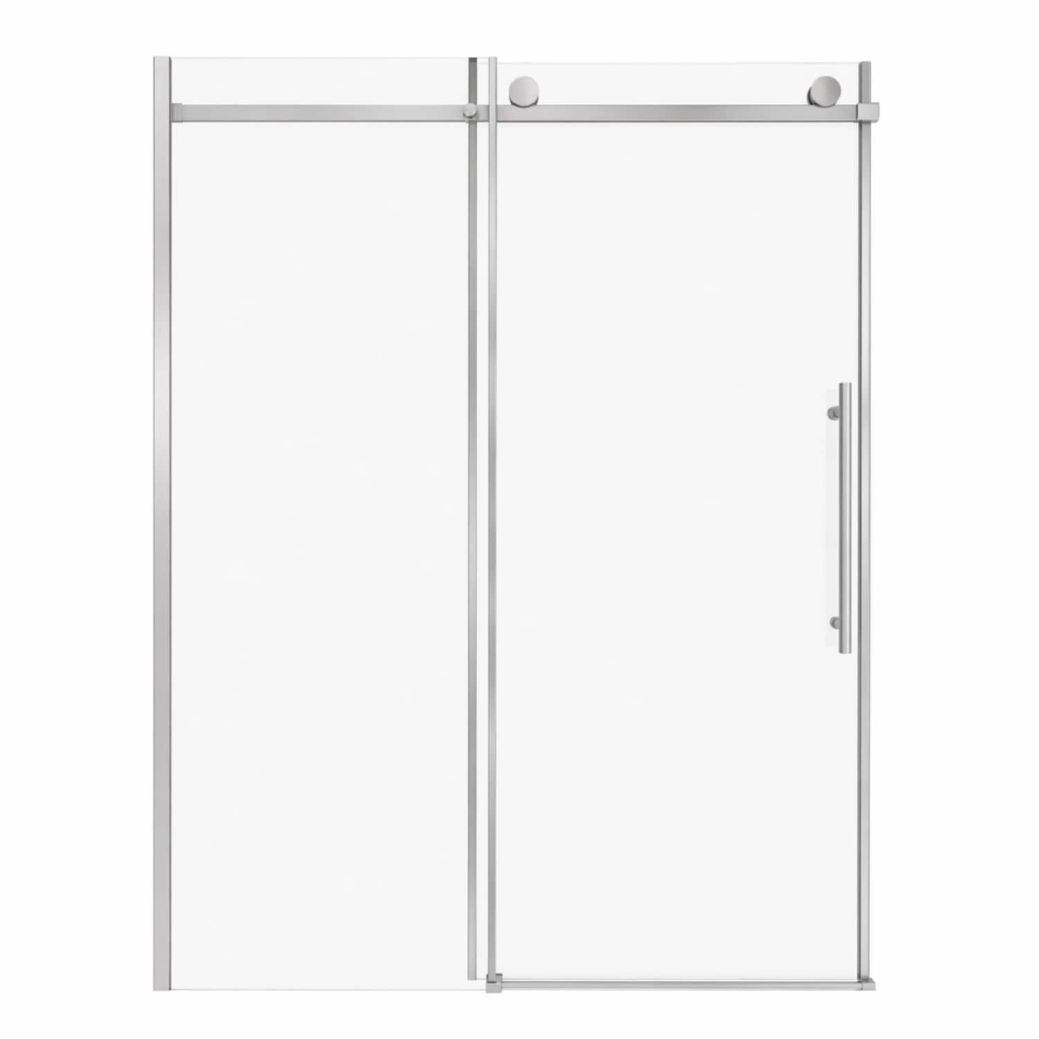 Wooakway 60in W x 73in H Soft Closing Sliding Frameless Shower Doors5 ...