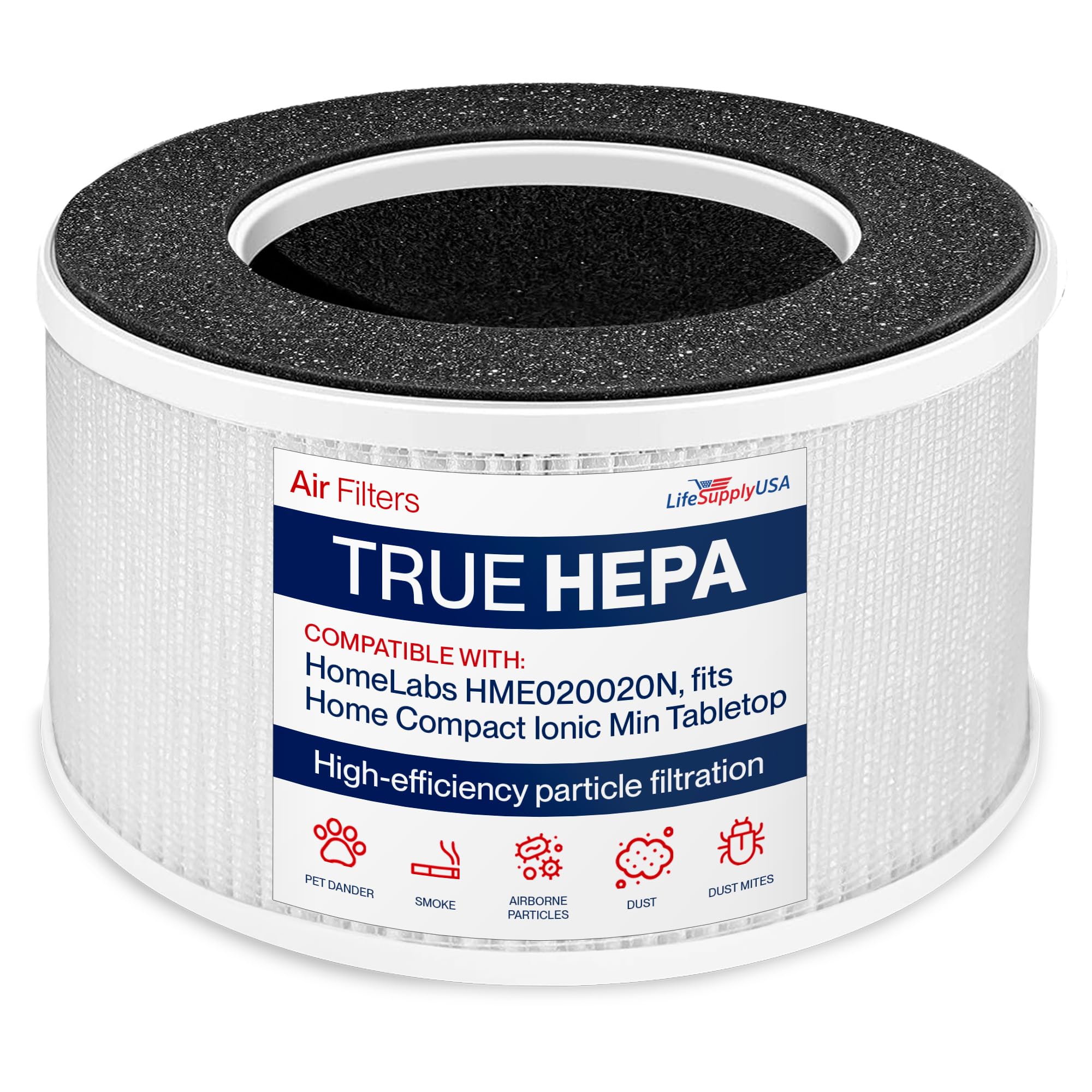 LifeSupplyUSA HME020020N 3-in-1 HEPA Filter Replacement Compatible with ...
