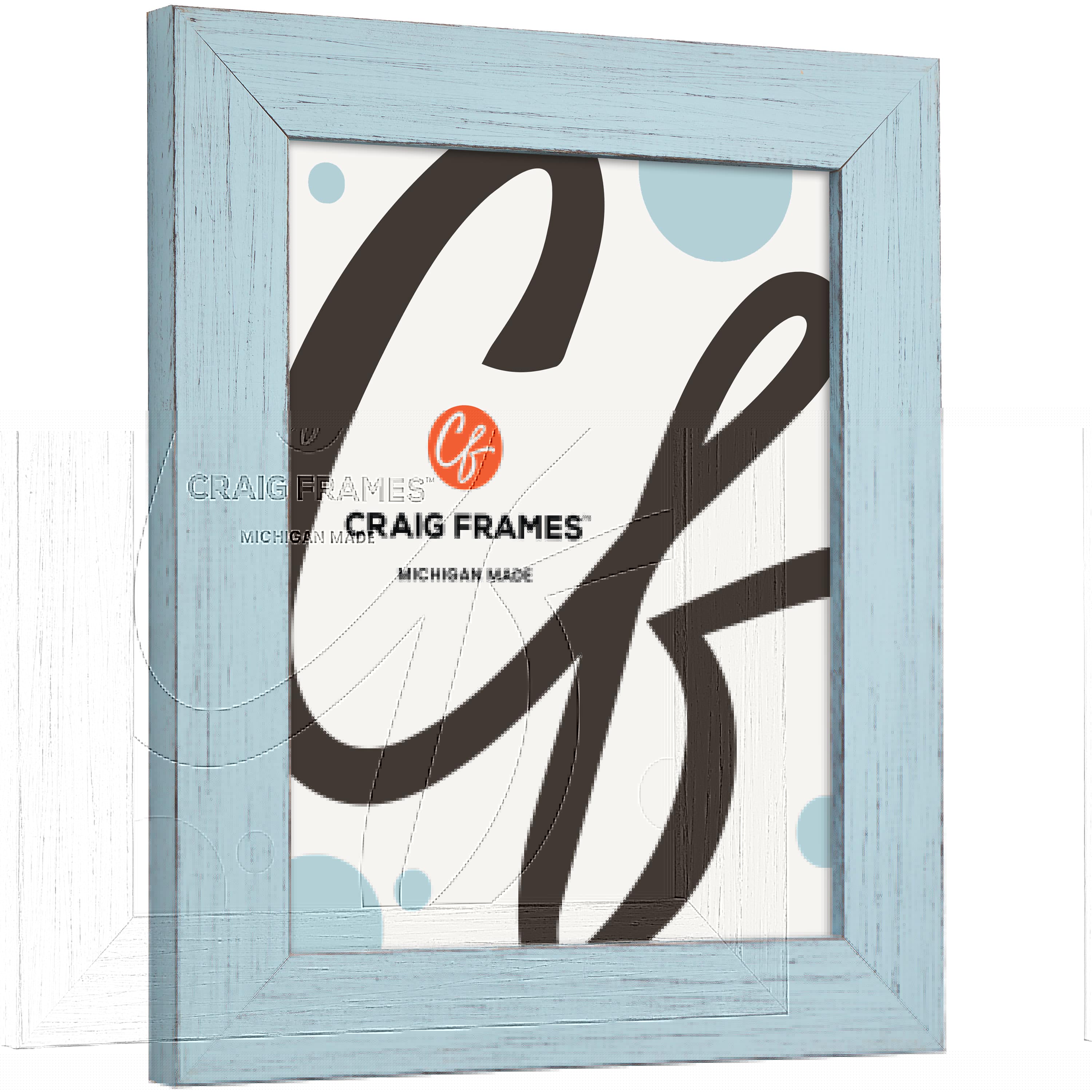 Craig Frames 23x35 Picture Frame Blue Jasper Style B930 1.5 Inch Wood ...