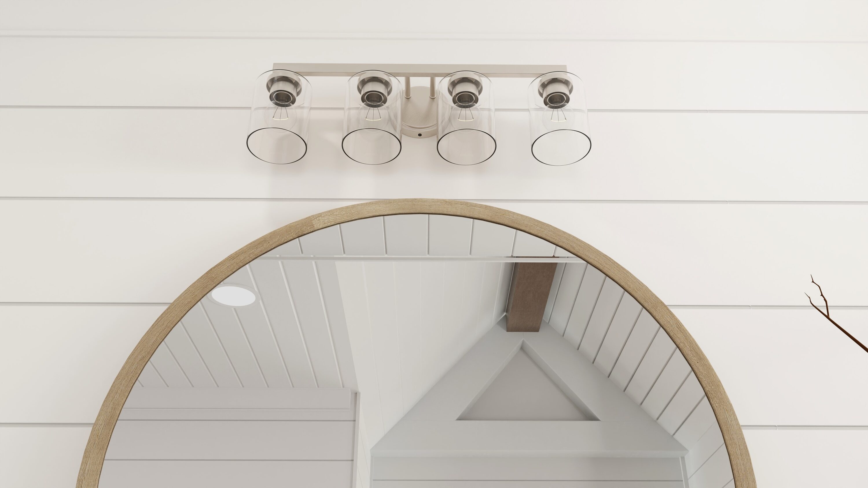 allen + roth Emeryson 24.5-in 4-Light Brushed Nickel Led, Transitional ...