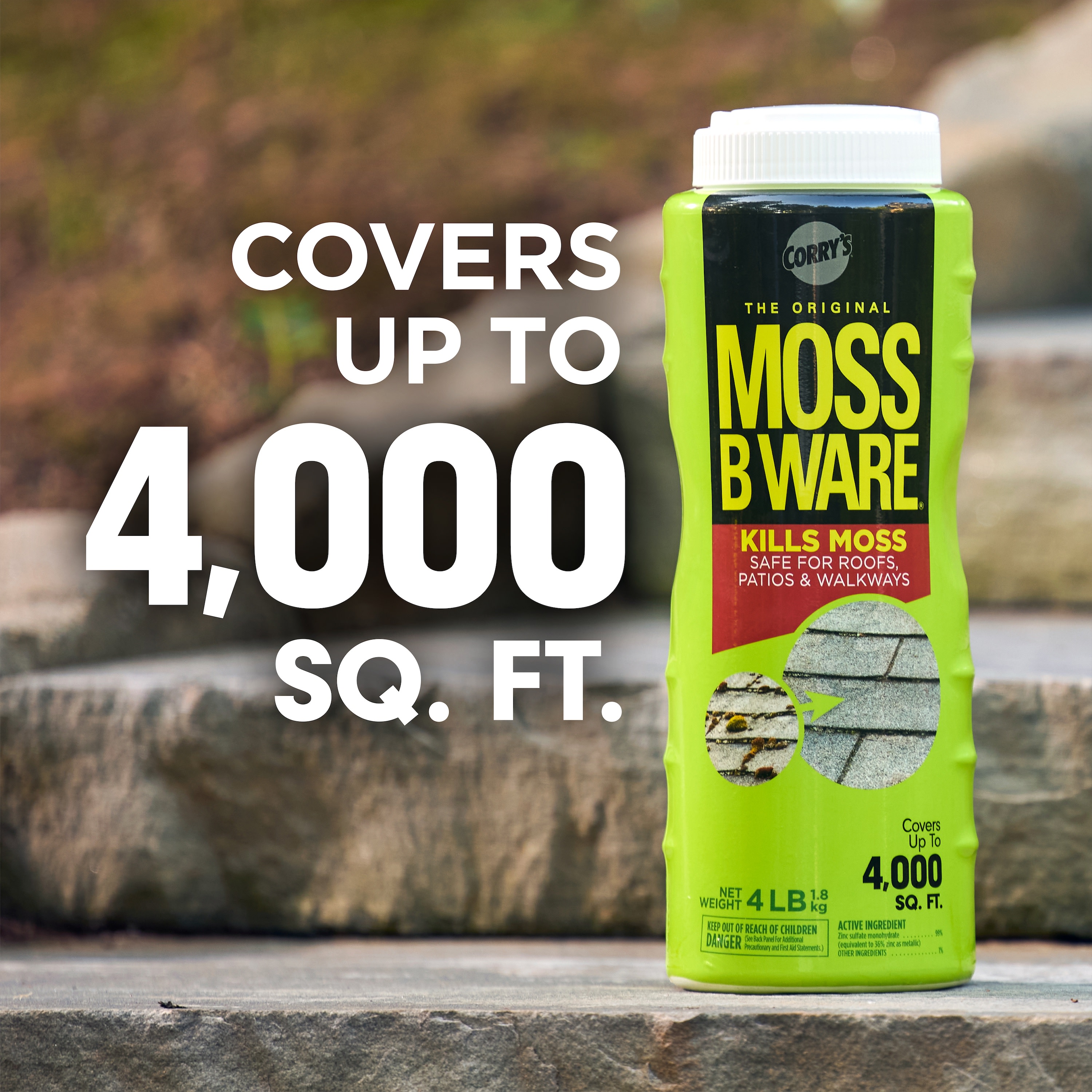 Corry's Moss B Ware Granules for Roofs and Walks 4 -lb Moss control in ...