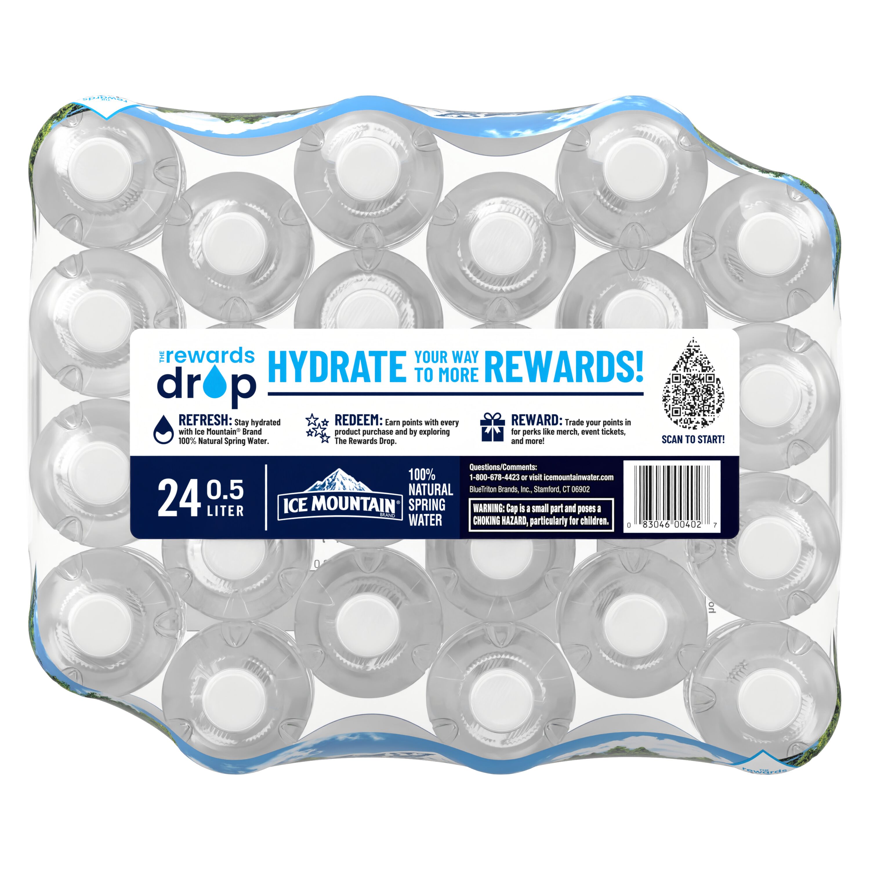 Ice Mountain 78 -Pack 16.9-fl oz Spring Bottled Water in the Water ...