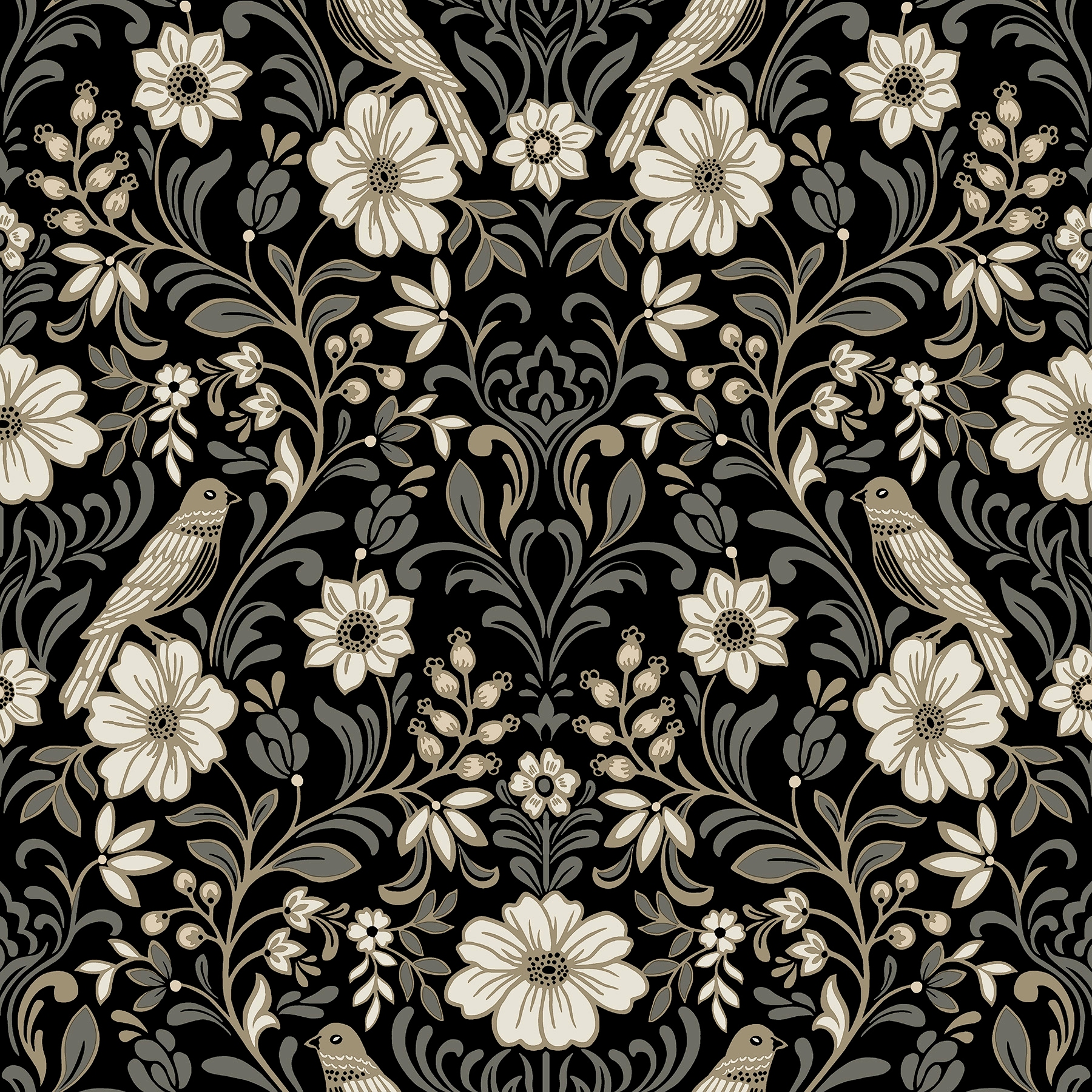 Magnolia Home Magnolia Home 4 56.4-sq ft Black Non-woven Novelty ...