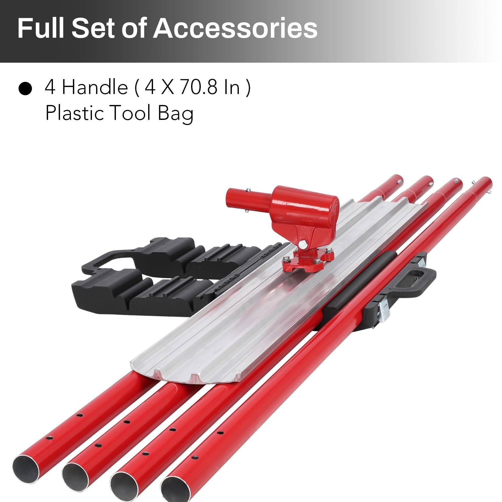 Garvee Professional Magnesium Bull Float Concrete Tool Kit 48x8 Inch ...
