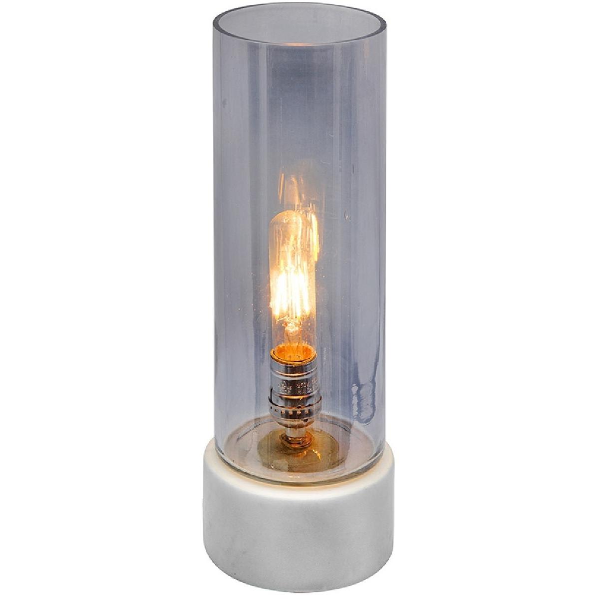 A&B Home 85571 Anita 14 inch 4000 watt Gray/White Table Lamp Portable ...