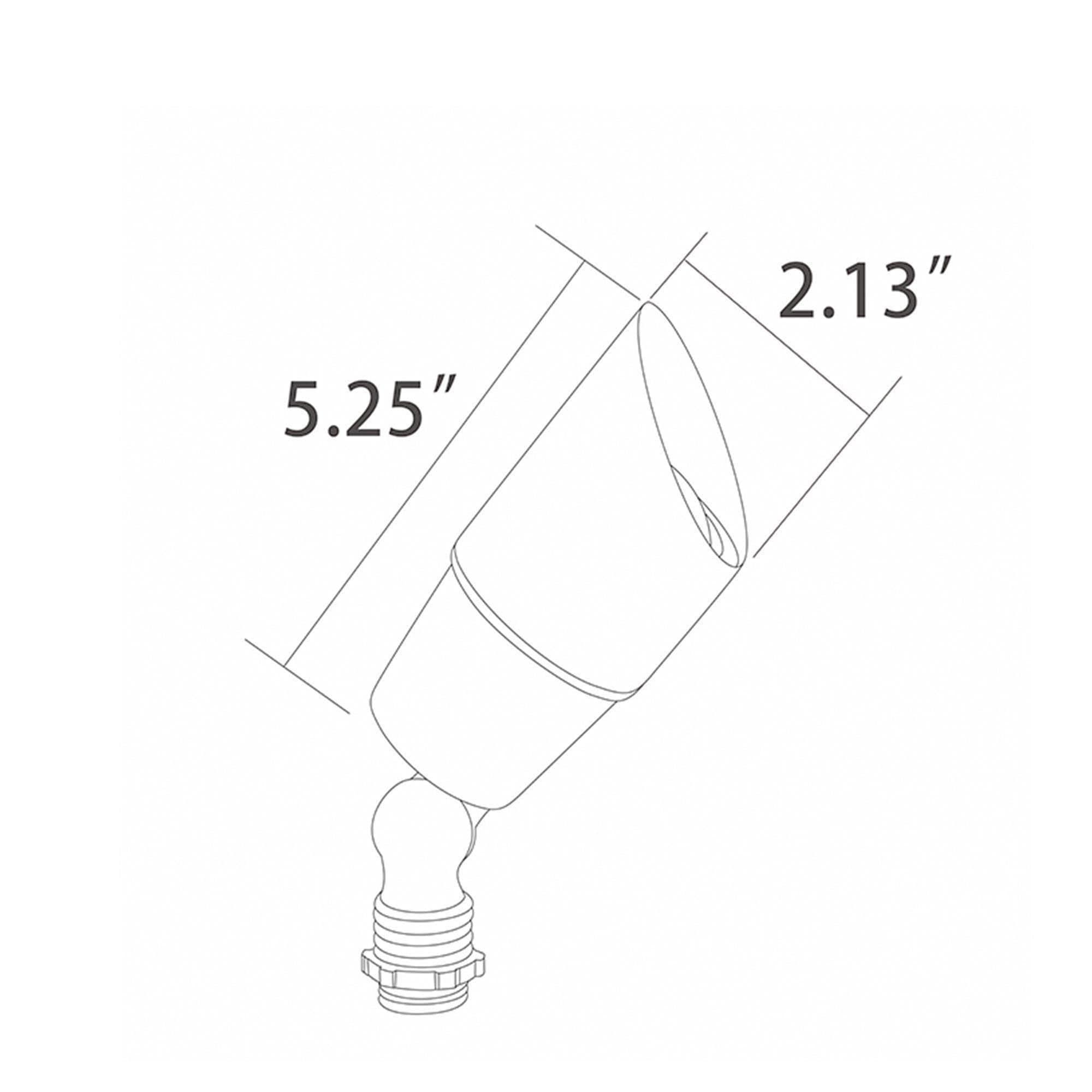 LNC TerraGlow 490-Lumens 7-Watt Directional Brass Low Voltage Warm ...