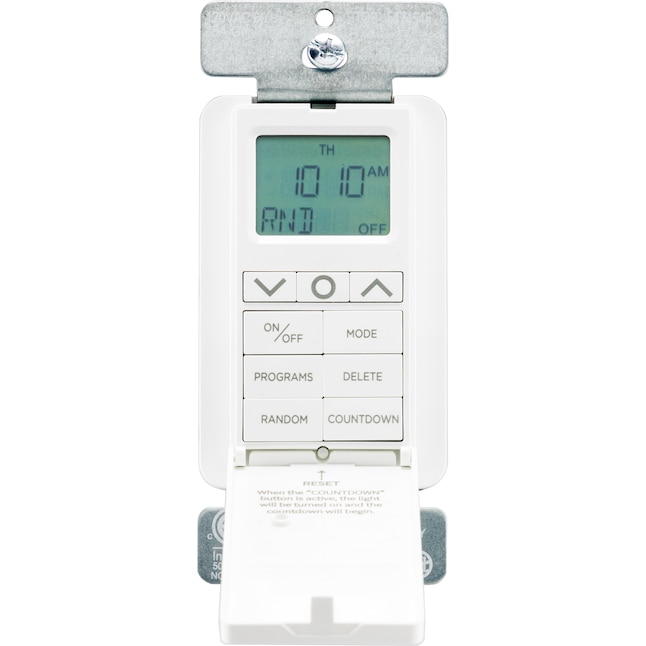 Utilitech 15 Amps 120 Volt Indoor Programmable Digital Lighting Timer