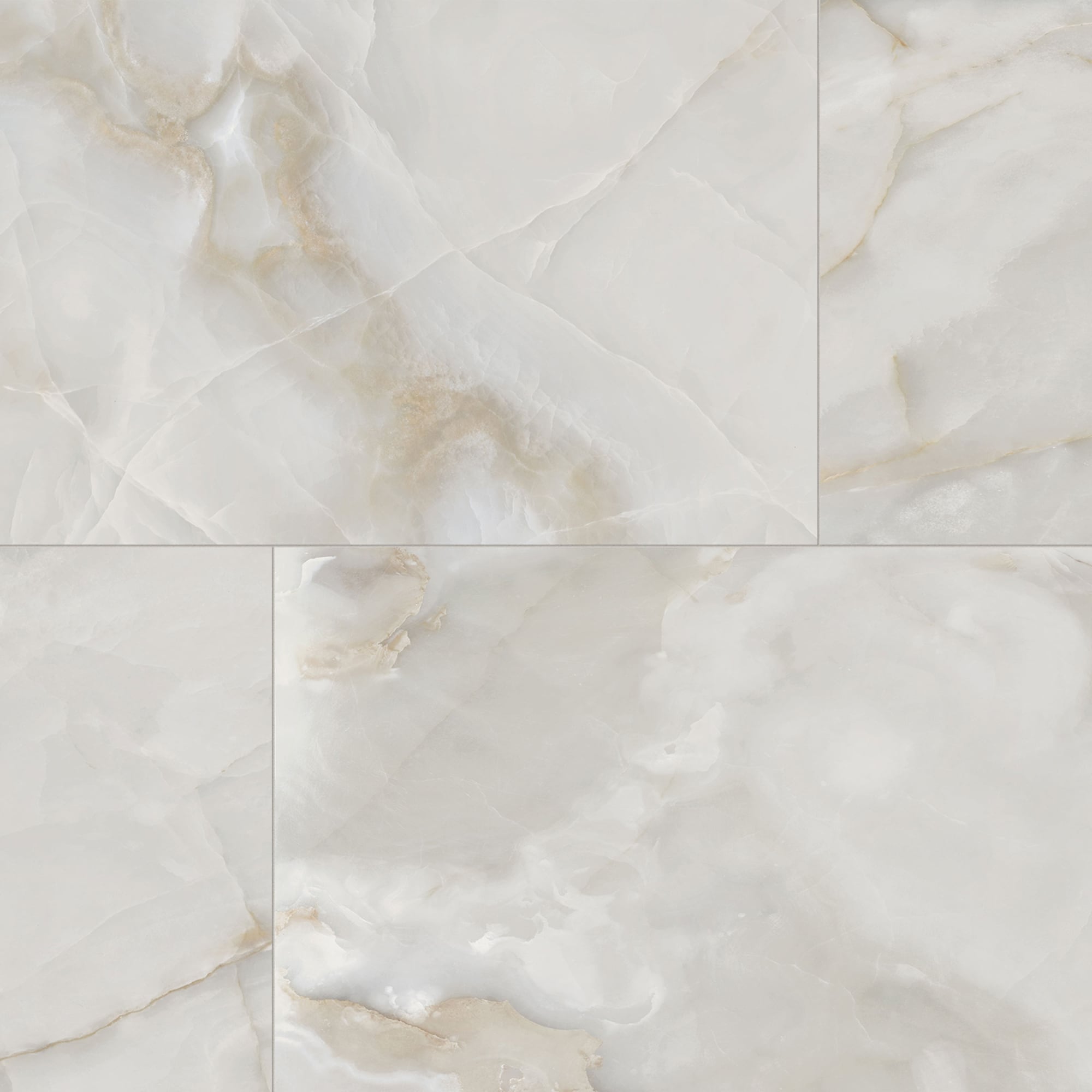 Giorbello American Onyx Gray 24-in x 48-in Matte Porcelain Marble look ...