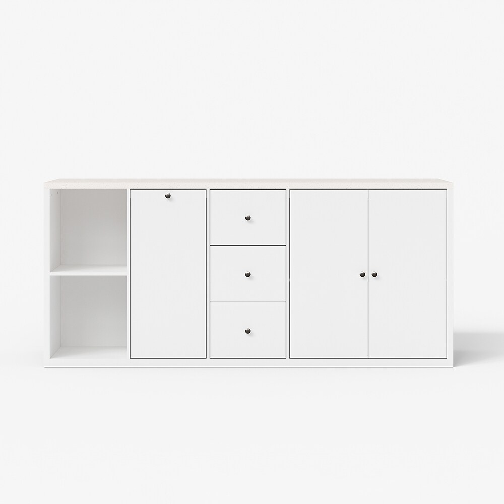 Homsee Large Kitchen Island with Storage 78.7 Inch Wide Stationary ...