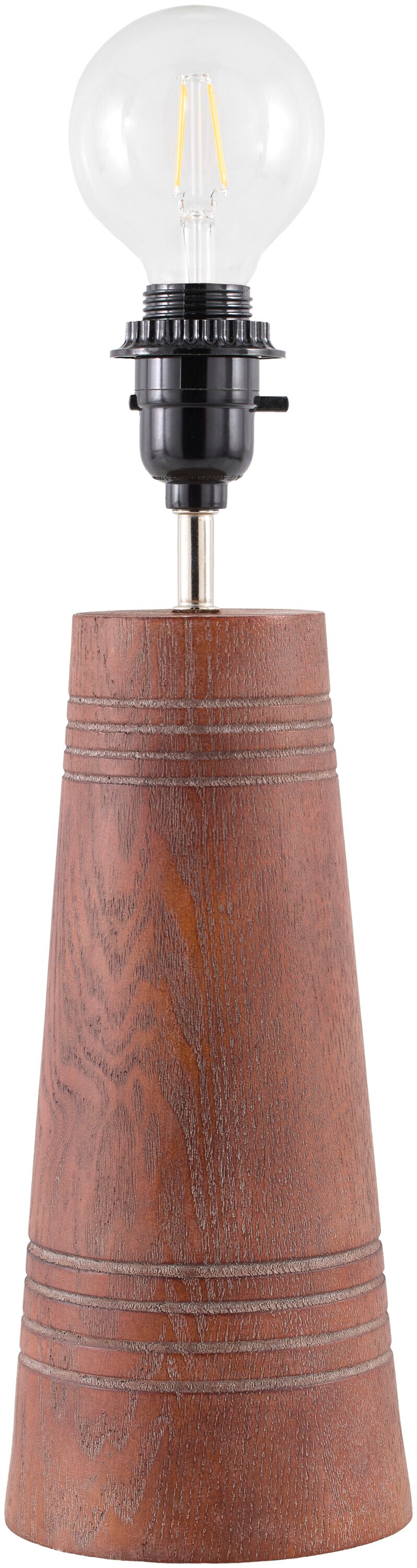 Livabliss Trout 22-in Dark Brown/Brown LED Rotary socket Table Lamp ...