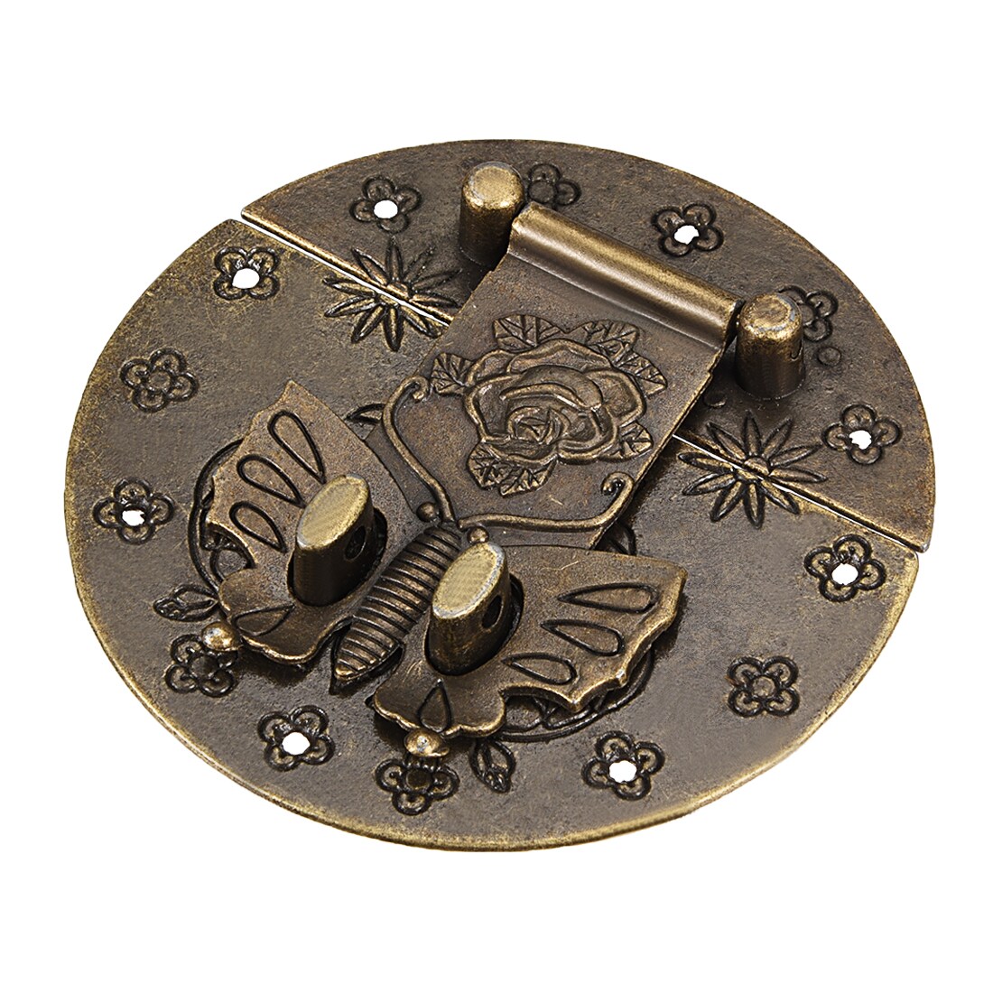 Unique Bargains Wood Case Chest Box Rectangle Clasp Closure Hasp ...