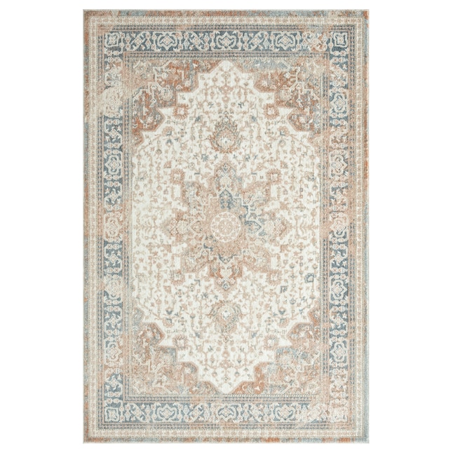 Abani Rugs 8 x 10 Cream Indoor/Outdoor Medallion Area Rug at Lowes.com Abani Rugs 8 x 10 Cream Indoor/Outdoor Medallion Area Rug at Lowes.com