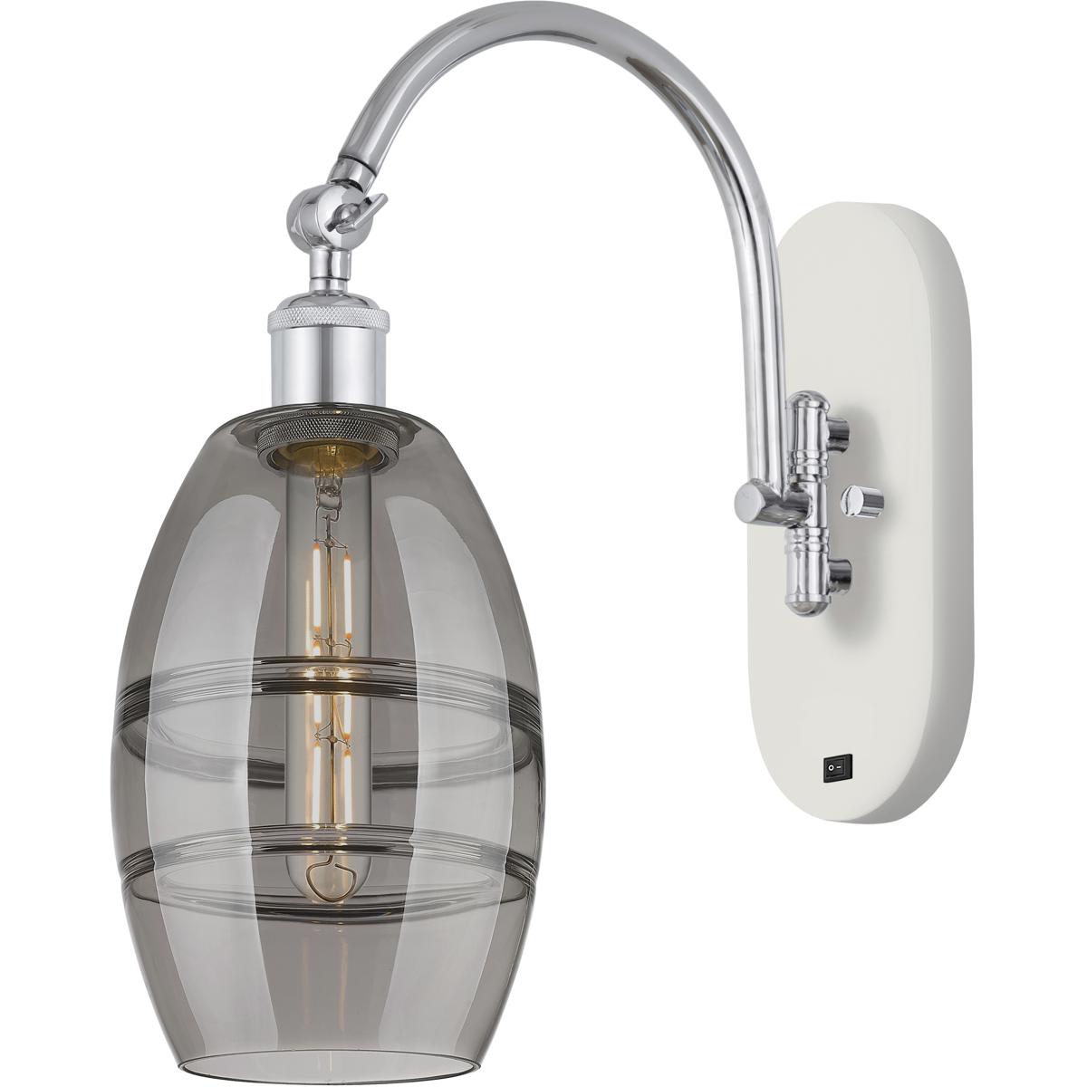 Innovations Lighting 518-1W-WPC-G557-6SM Ballston Vaz Wall Sconce White ...