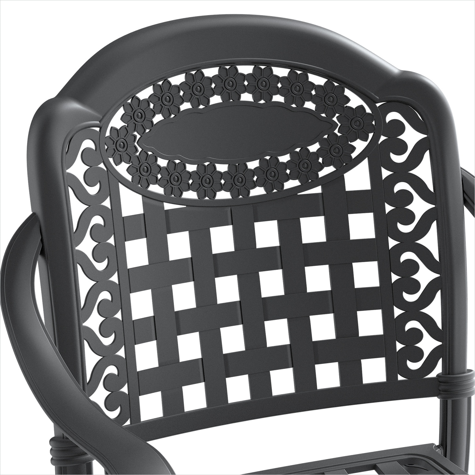 Naturefalls Modern Rectangular 3-Piece Cast Aluminum Patio Dining Set ...