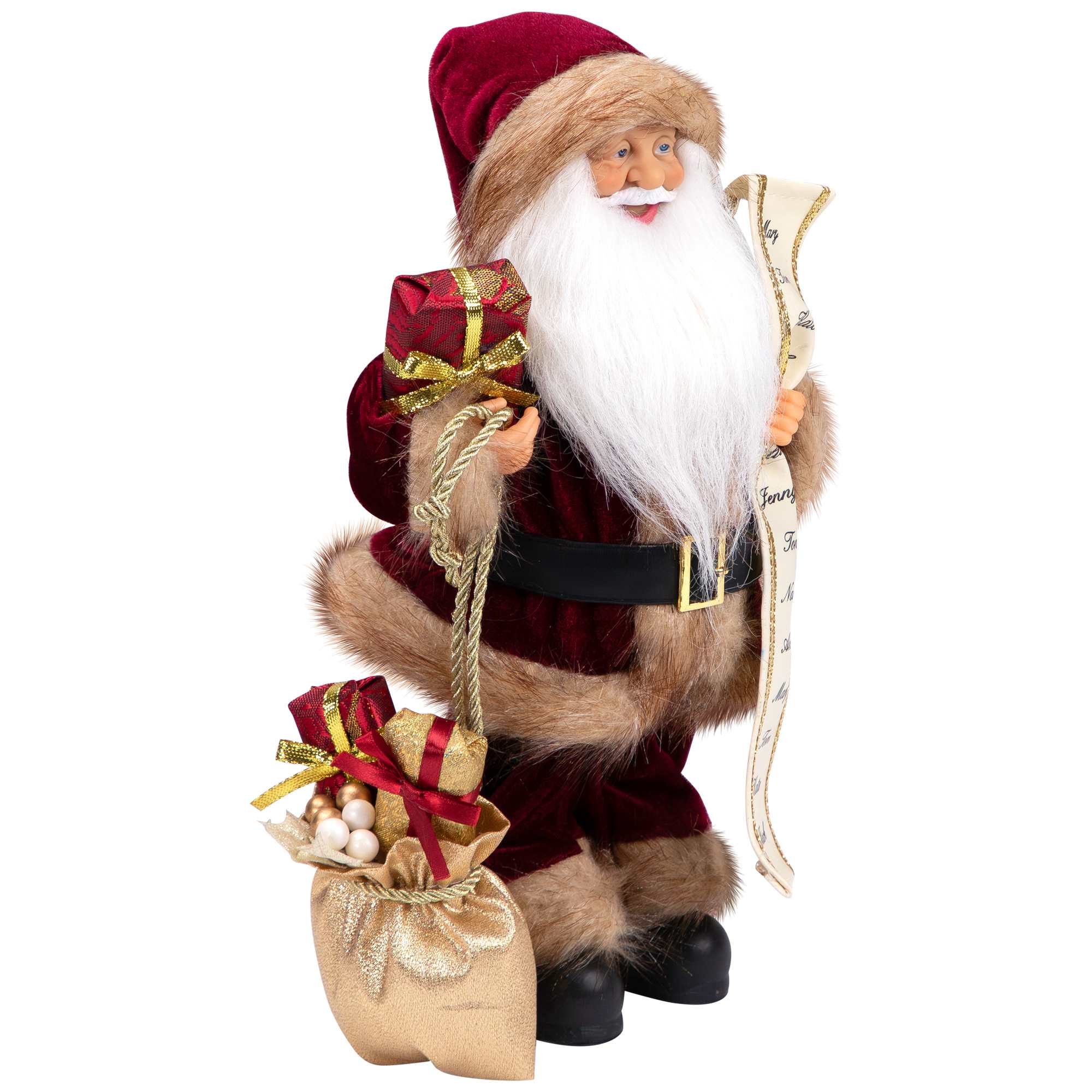 Northlight Santa Claus with Gift Bag Standing Christmas Figure - 12 ...