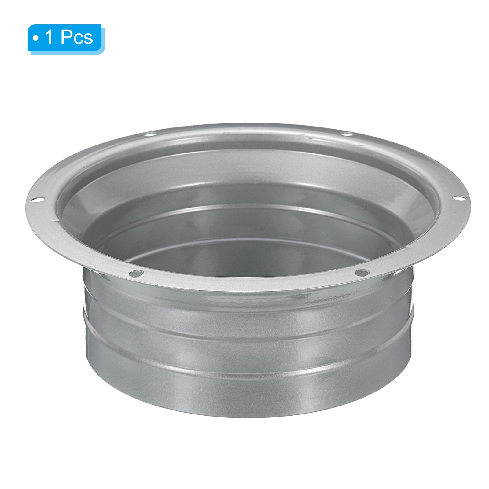 PATIKIL 5 Inch Duct Connector Flange Metal Fitting Straight Pipe Flange ...