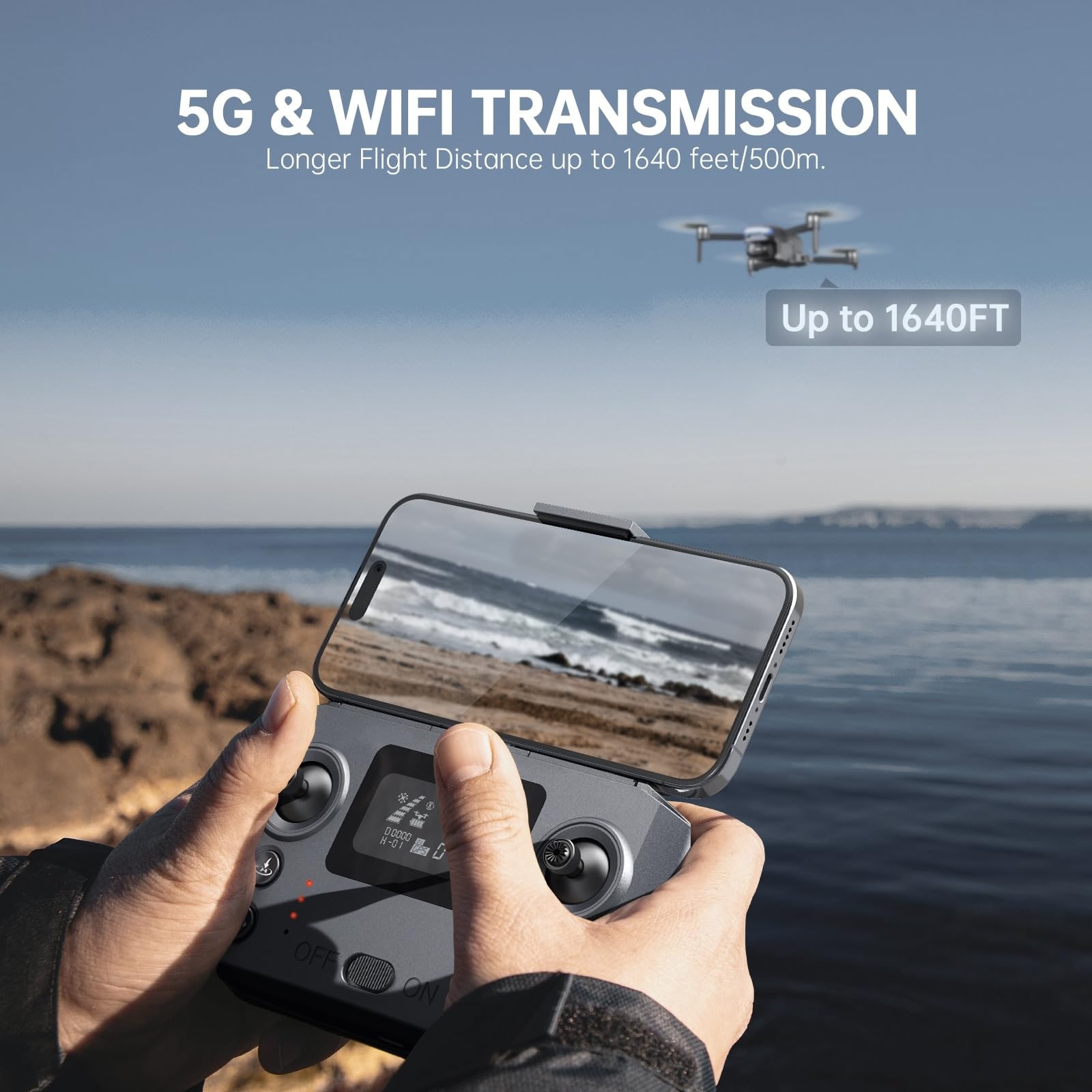 Misopily GPS Drone with Camera for Adults 4K Foldable Brushless Motor ...