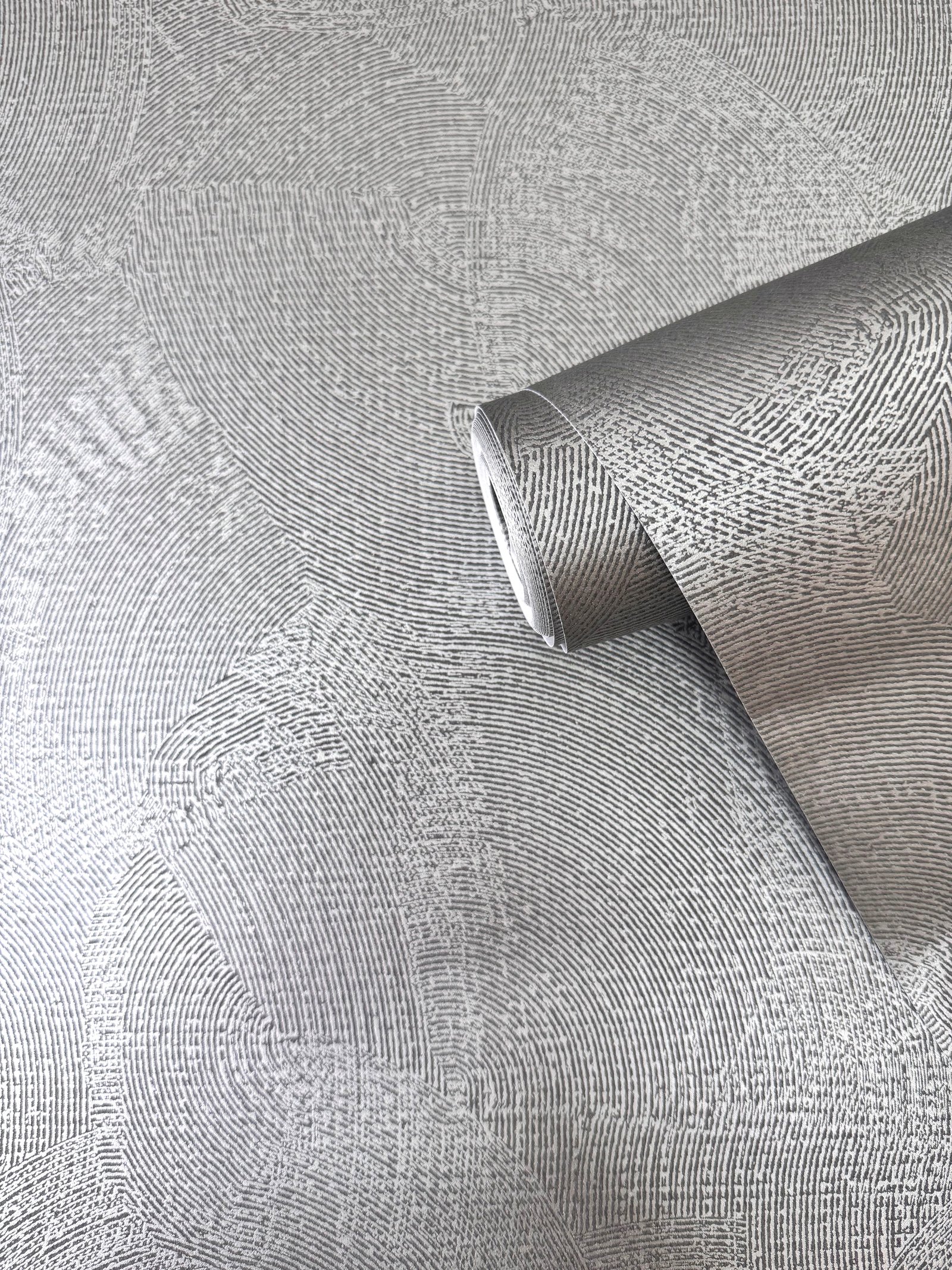Galerie Zen Plaster Fan Silver Grey Wallpaper DWP0366-07 in the ...