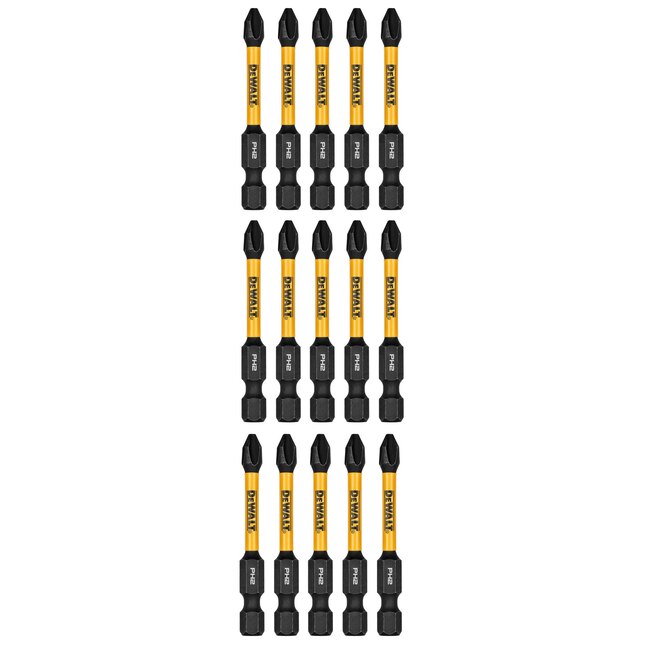 DEWALT FlexTorq 1/4-in x 2-in Phillips Impact Driver Bit (15-Piece) in ... DEWALT FlexTorq 1/4-in x 2-in Phillips Impact Driver Bit (15-Piece) in ...