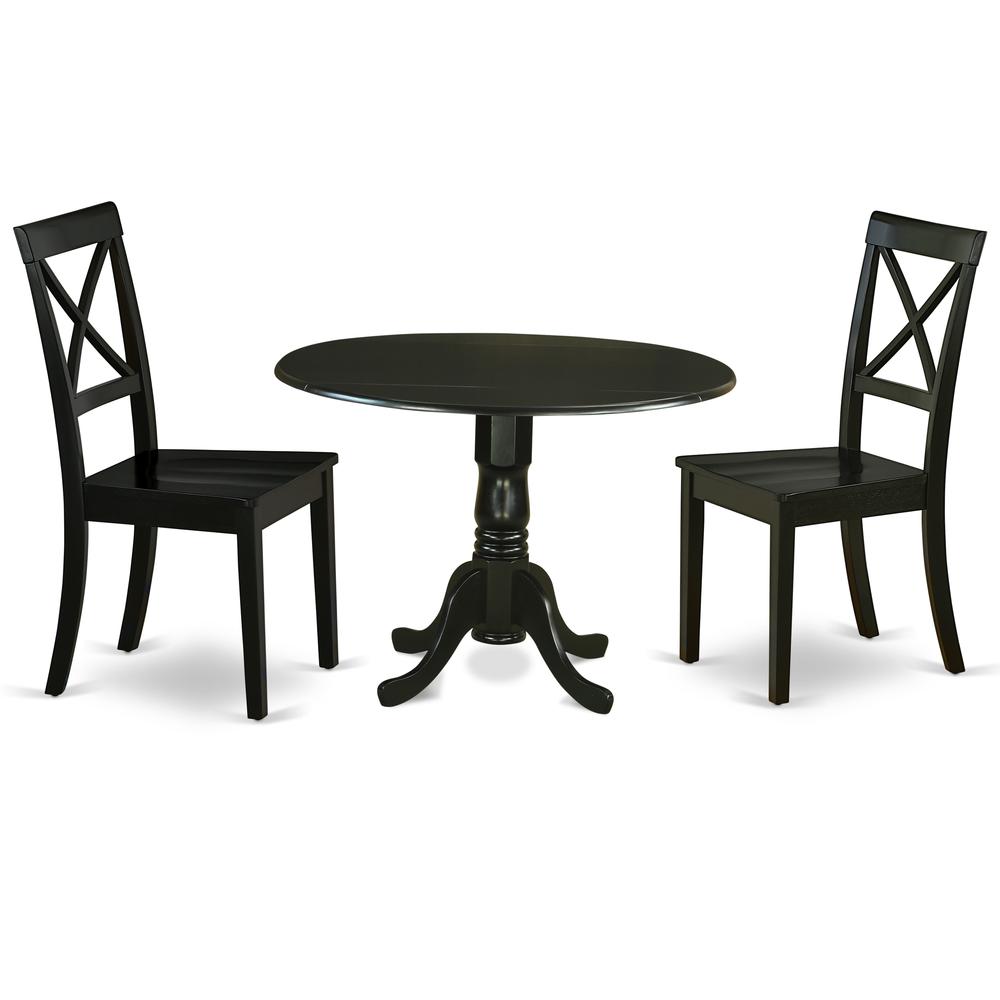 East West Furniture Dining Room Set Black in the Dining Room Sets department at Lowes.com
