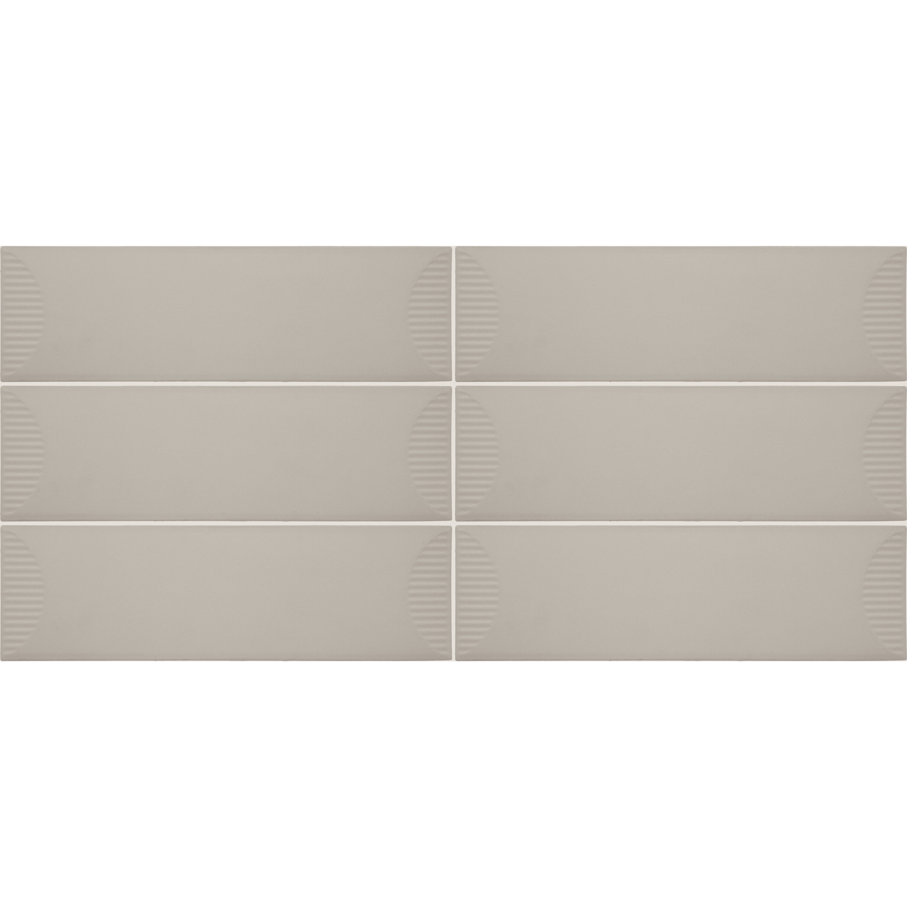 Daltile Stencil Beige 4-in x 12-in Matte Porcelain Subway Floor and ...