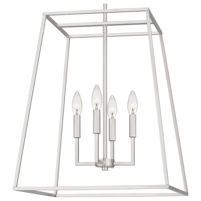 Quoizel Prescott 4-Light Brushed Nickel Transitional Lantern Medium ... Quoizel Prescott 4-Light Brushed Nickel Transitional Lantern Medium ...