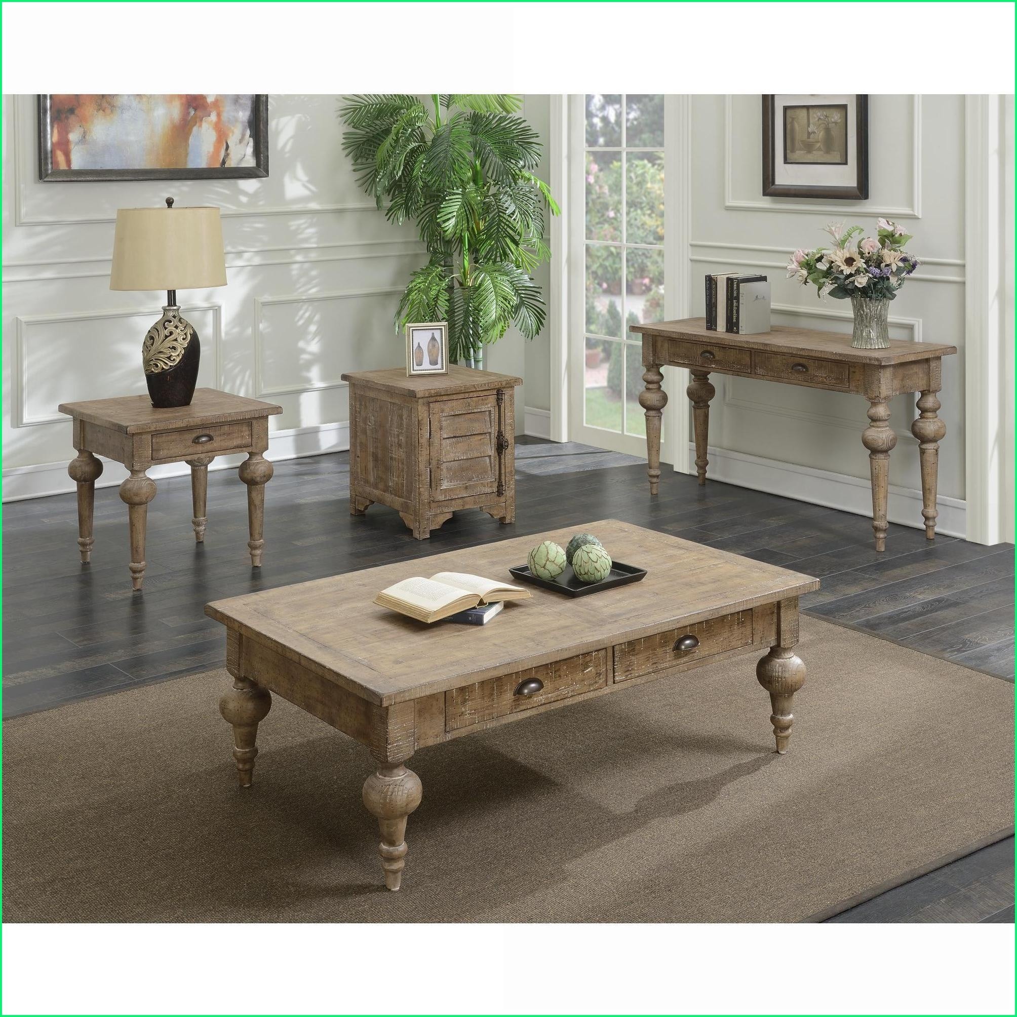 Watnature Taupe Rustic Coffee Table for Living Room 52 Long Easy ...