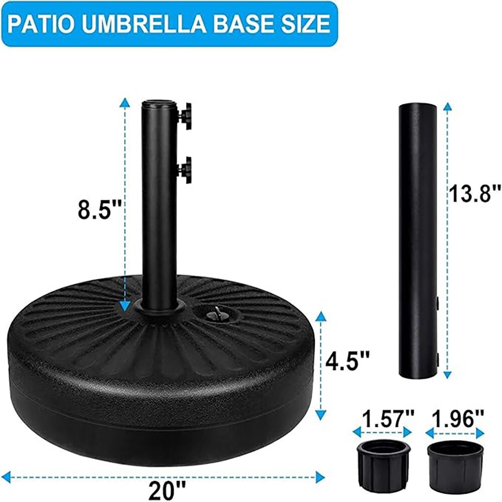 Sunrinx 13-ft Wood Blue Market Patio Umbrella MG7-6-HWS at Lowes.com