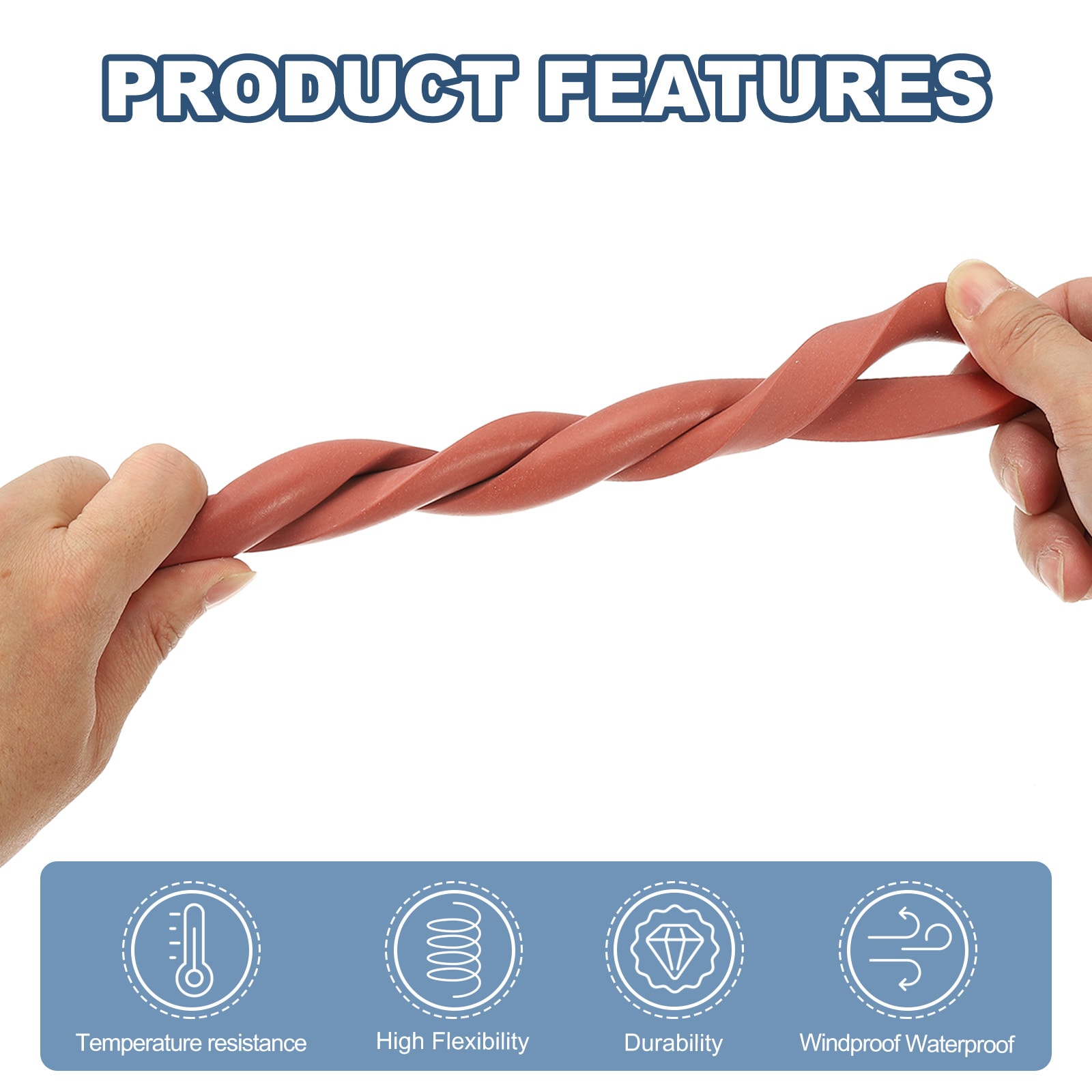 PATIKIL Silicone Foam Seal Strip 18mmx6mmx1m D Shape Seal Strip Backer ...