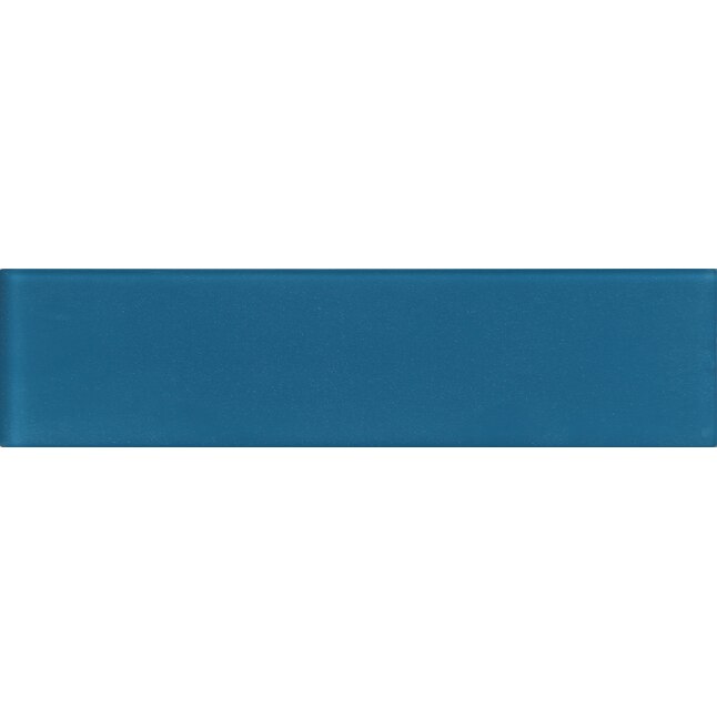 Apollo Tile Colorway 20 Pack Blue 3 In X 12 In Matte Glass Subway Wall