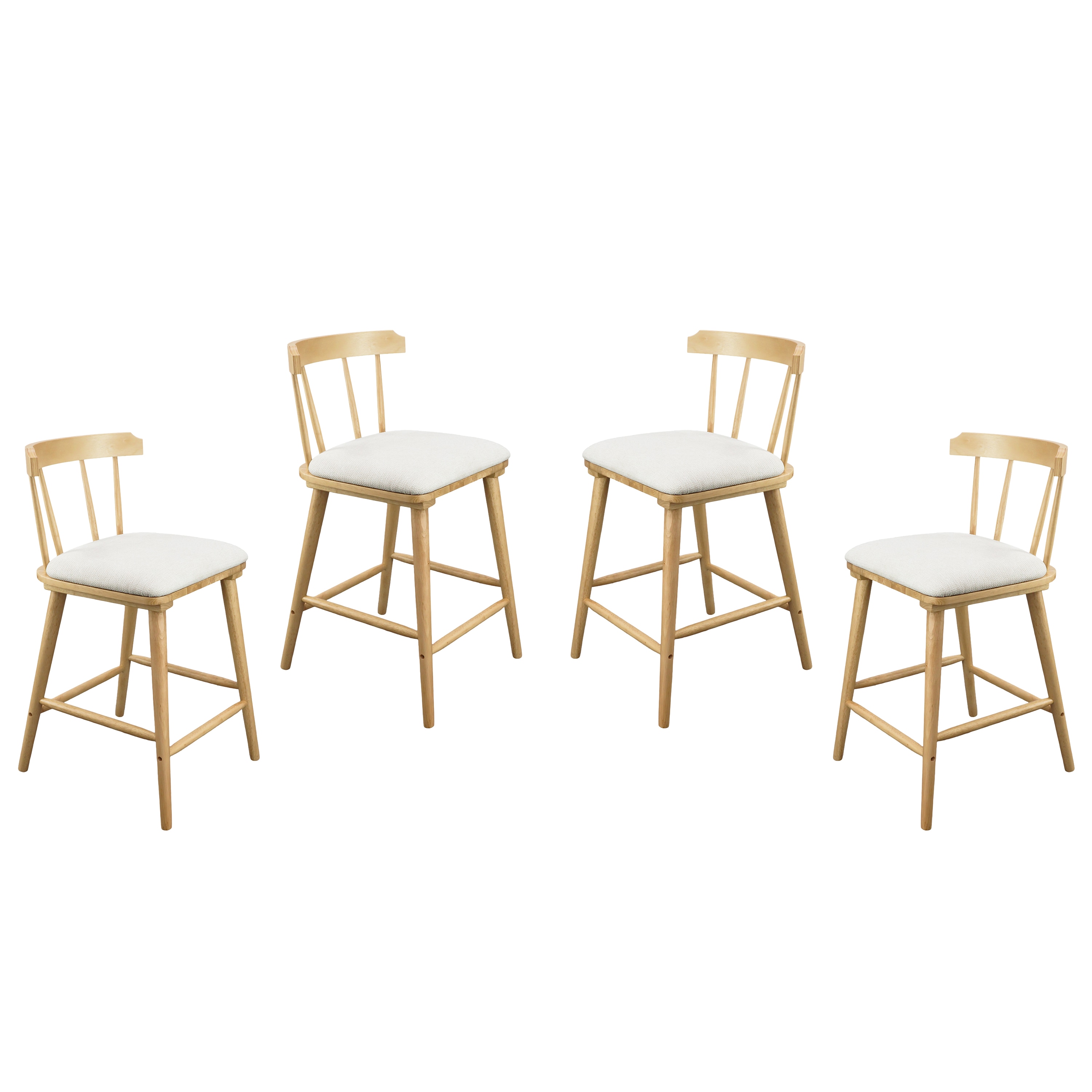 ModernLuxe Assembly Required Olivia Indoor Wooden Upholstered Counter ...